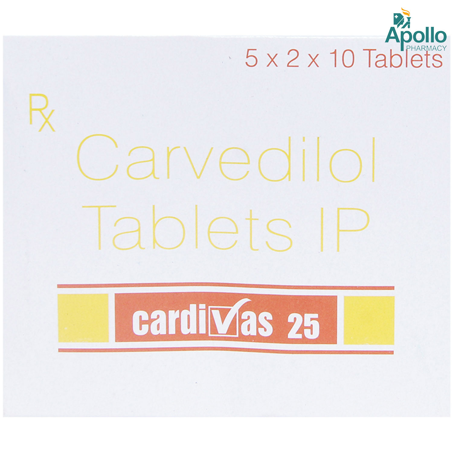 Cardivas 25 Tablet 10's Price, Uses, Side Effects, Composition - Apollo ...