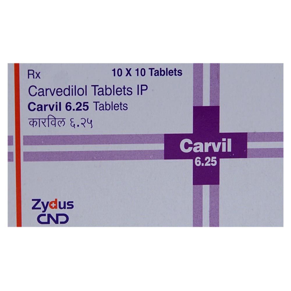 Carvil 6.25 Tablet 10's Price, Uses, Side Effects, Composition - Apollo ...