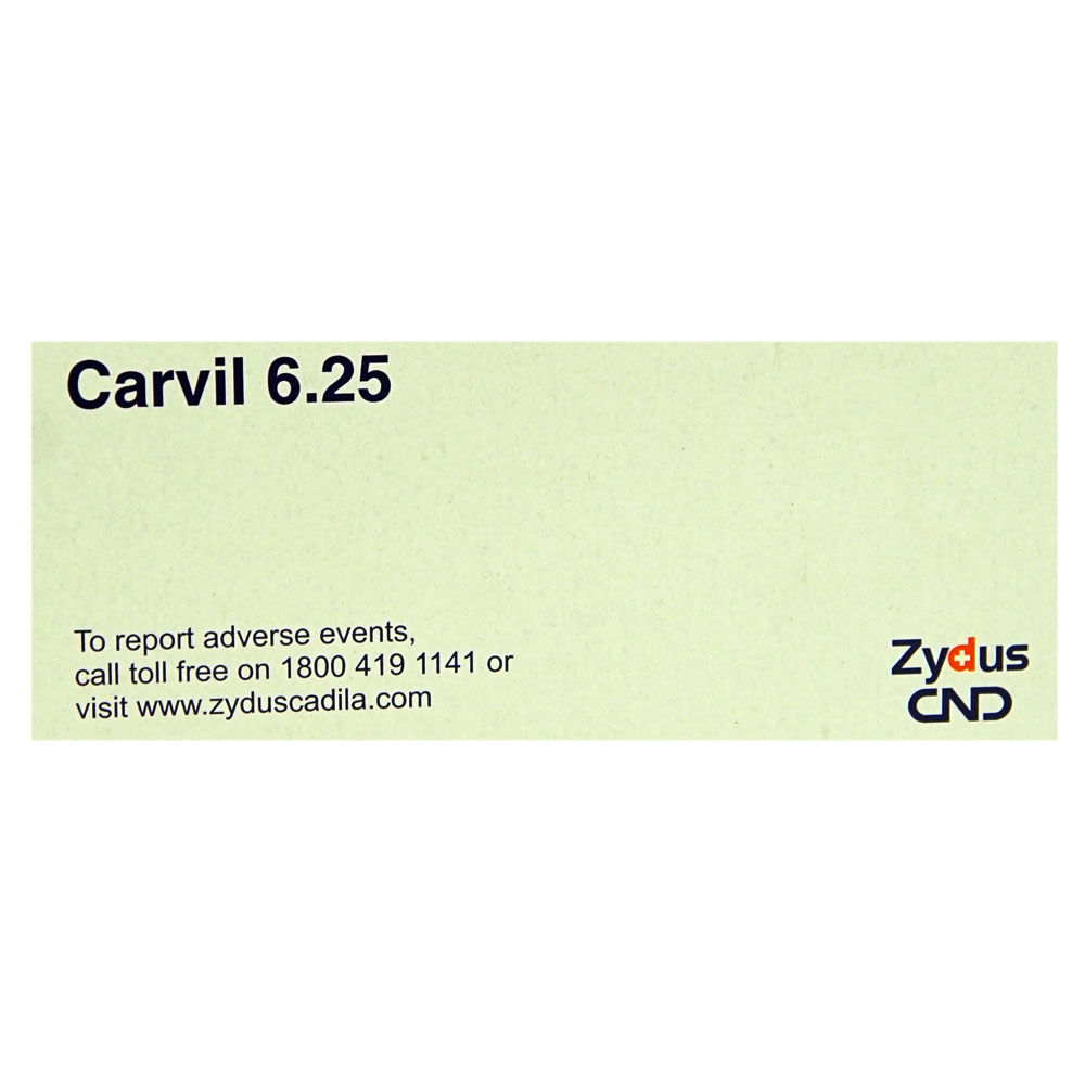 Carvil 6.25 Tablet 10's Price, Uses, Side Effects, Composition - Apollo ...