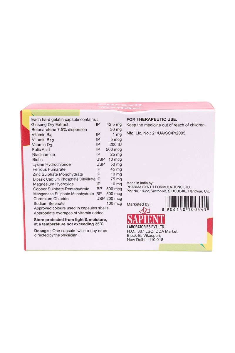 Carovit Tablet 10'S Price, Uses, Side Effects, Composition - Apollo ...