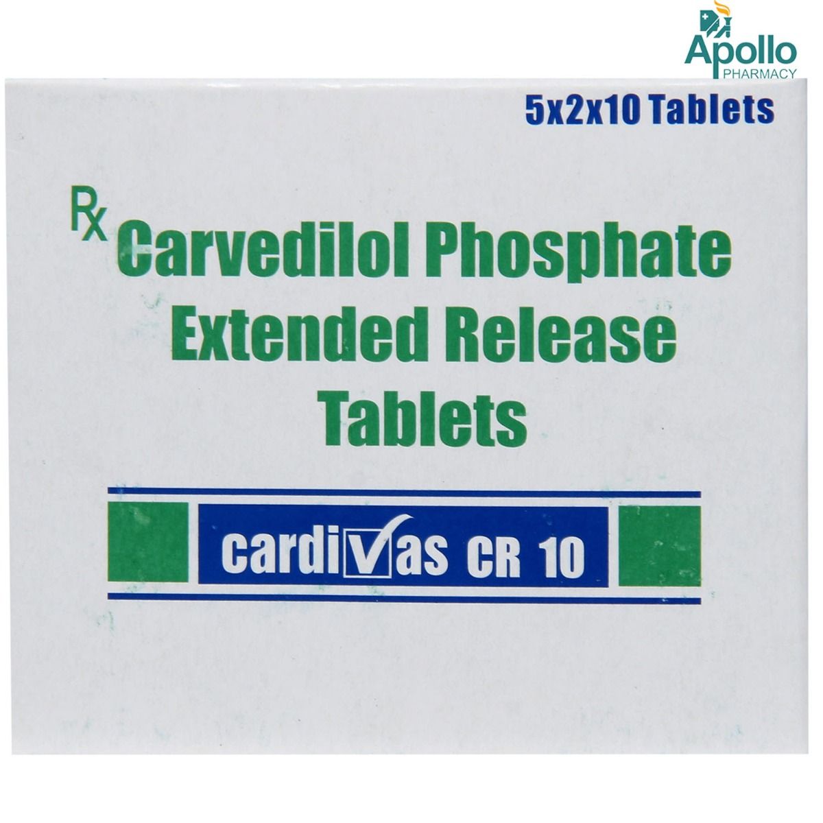 Cardivas CR 10 Tablet 10's Price, Uses, Side Effects, Composition ...
