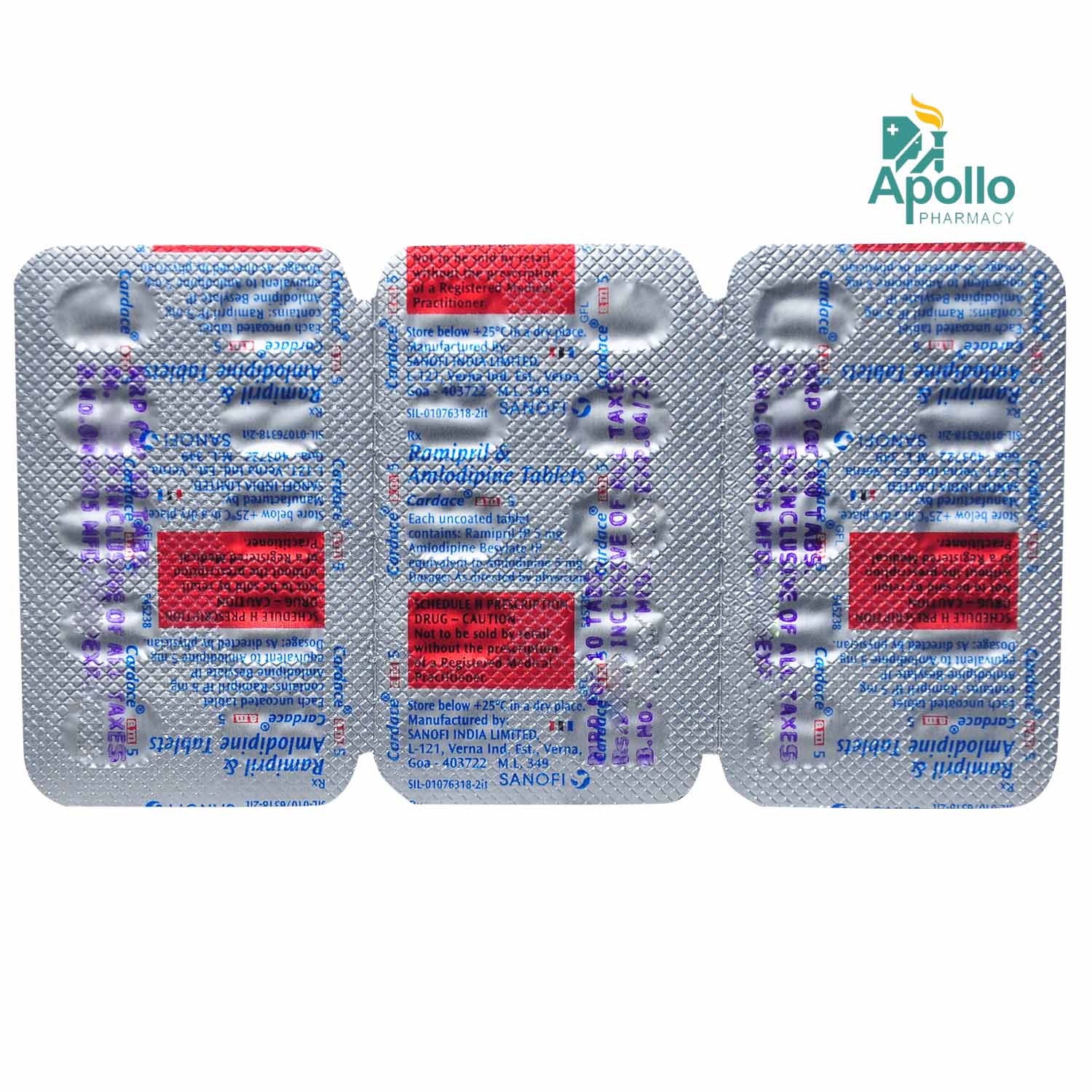 CARDACE AM 5/5MG TABLET Price, Uses, Side Effects, Composition - Apollo ...