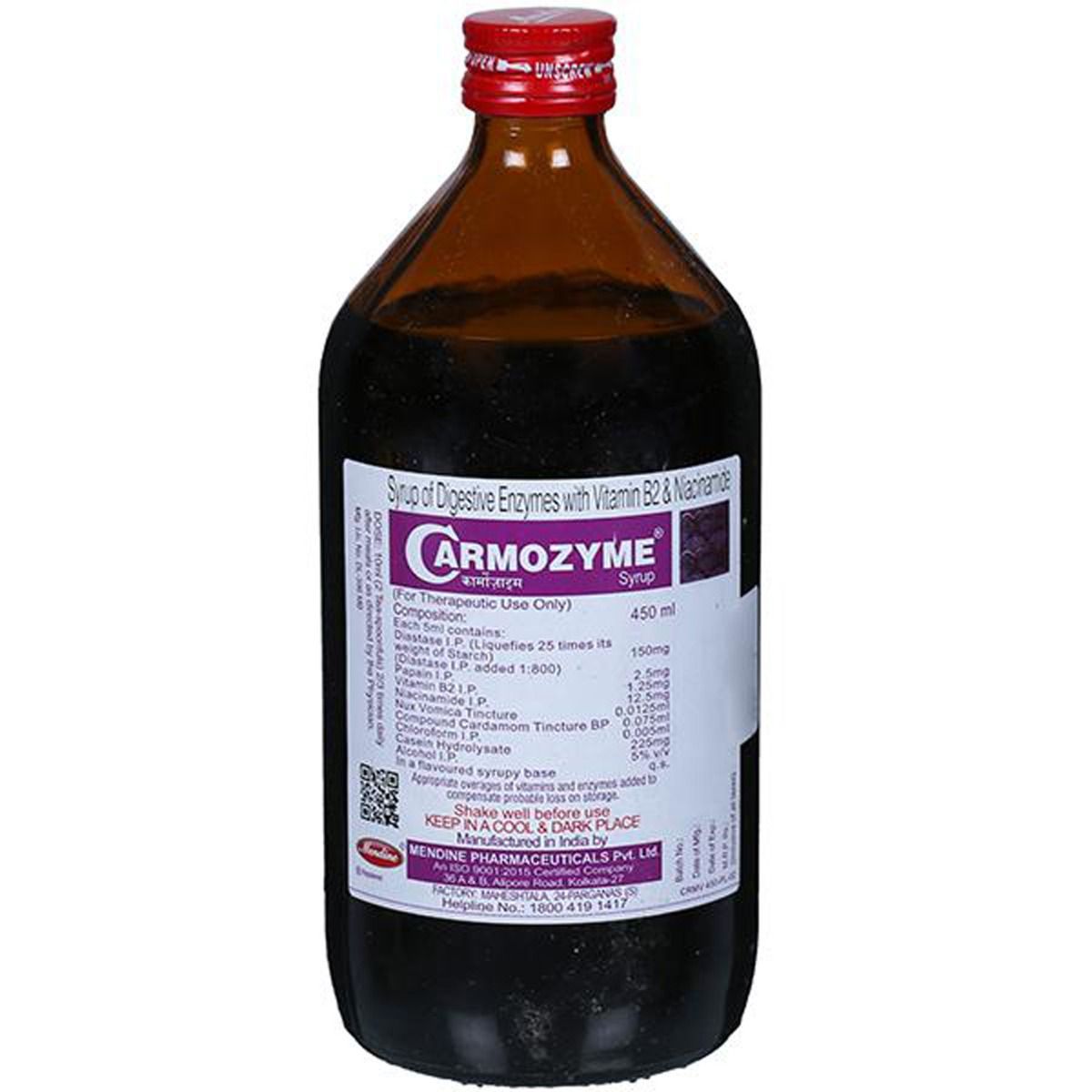 Carmozyme Syrup 450 ml Price, Uses, Side Effects, Composition - Apollo ...