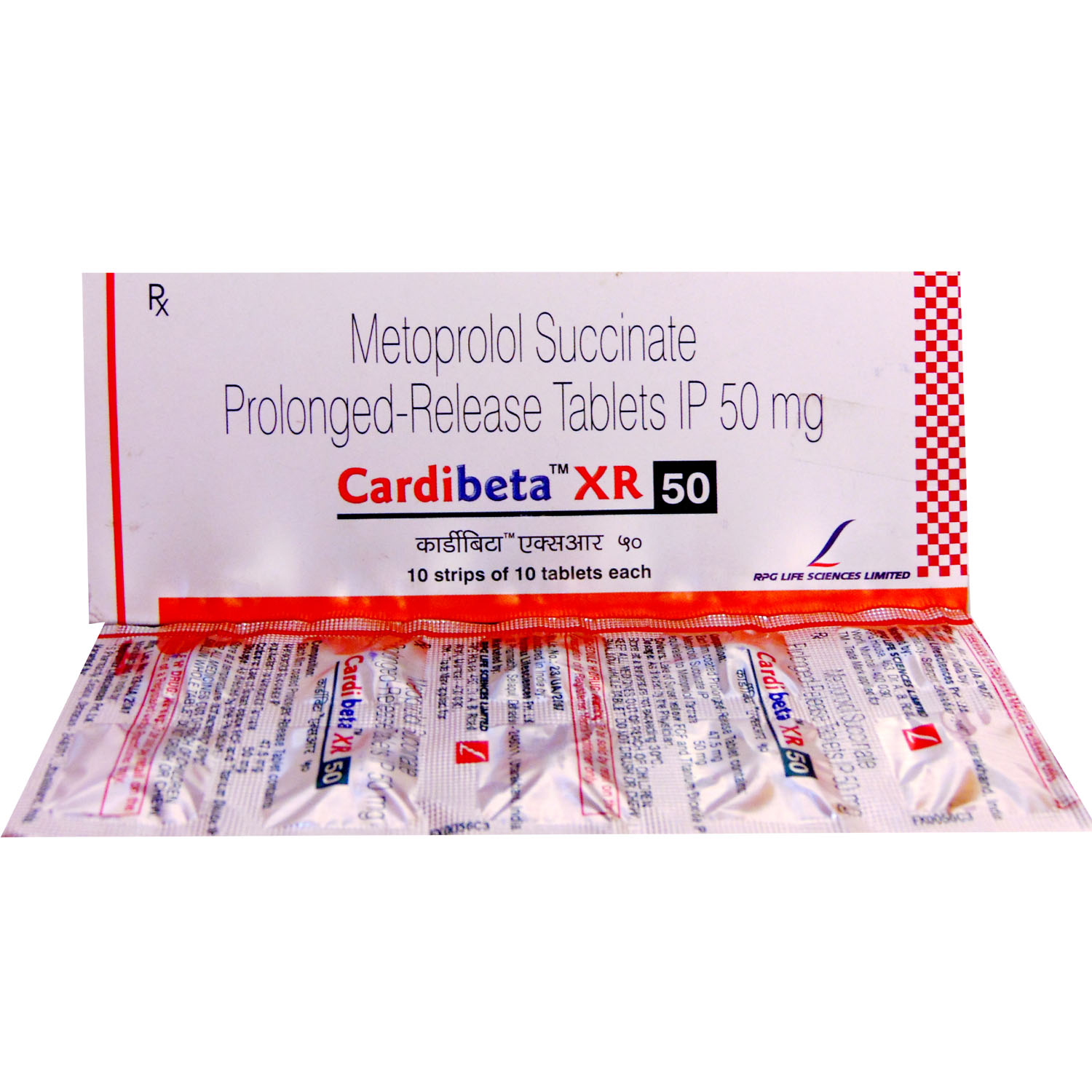 Cardibeta XR 50 Tablet 10's Price, Uses, Side Effects, Composition ...