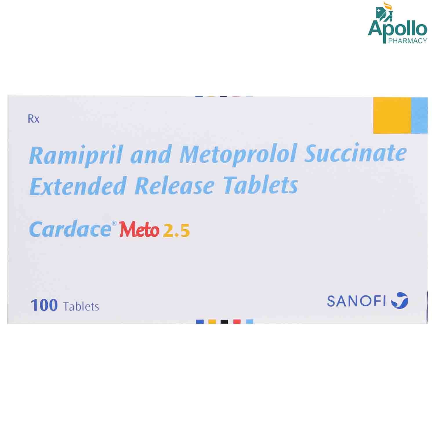 Cardace Meto 2.5 Tablet 10's Price, Uses, Side Effects, Composition ...