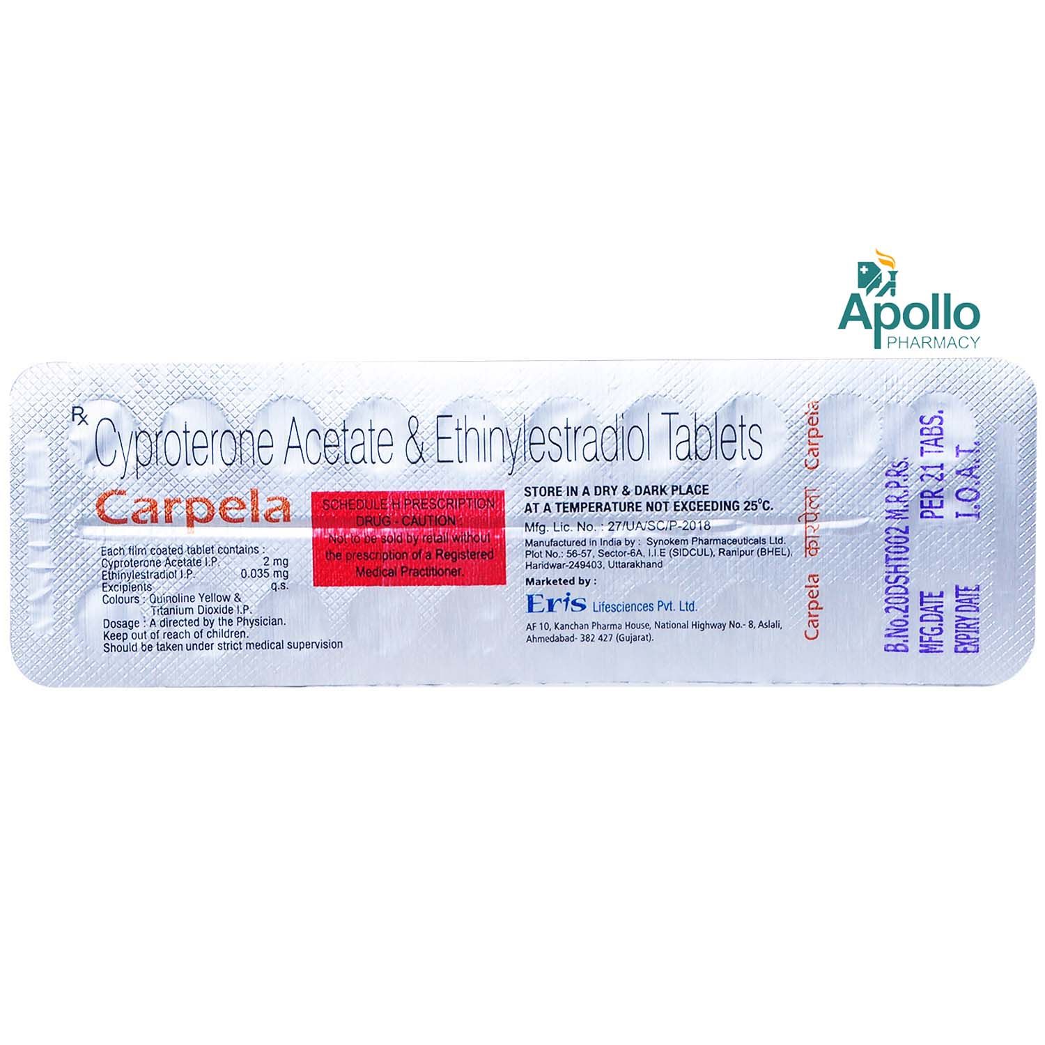 CARPELA TABLET Price, Uses, Side Effects, Composition - Apollo Pharmacy