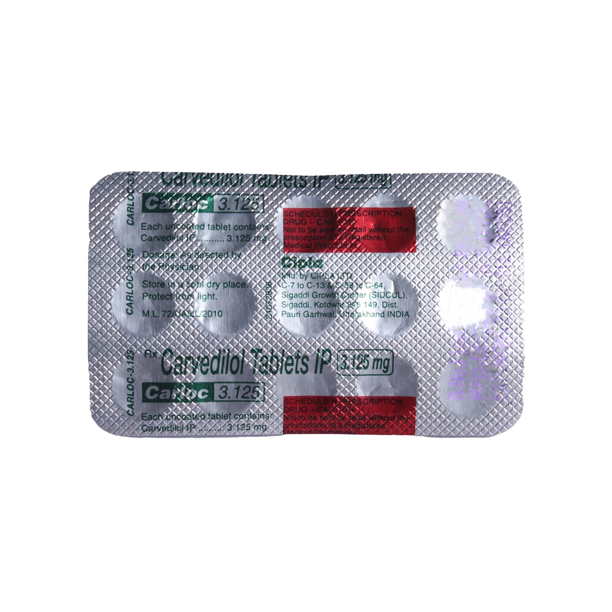Carloc 3.125 Tablet 15's Price, Uses, Side Effects, Composition ...