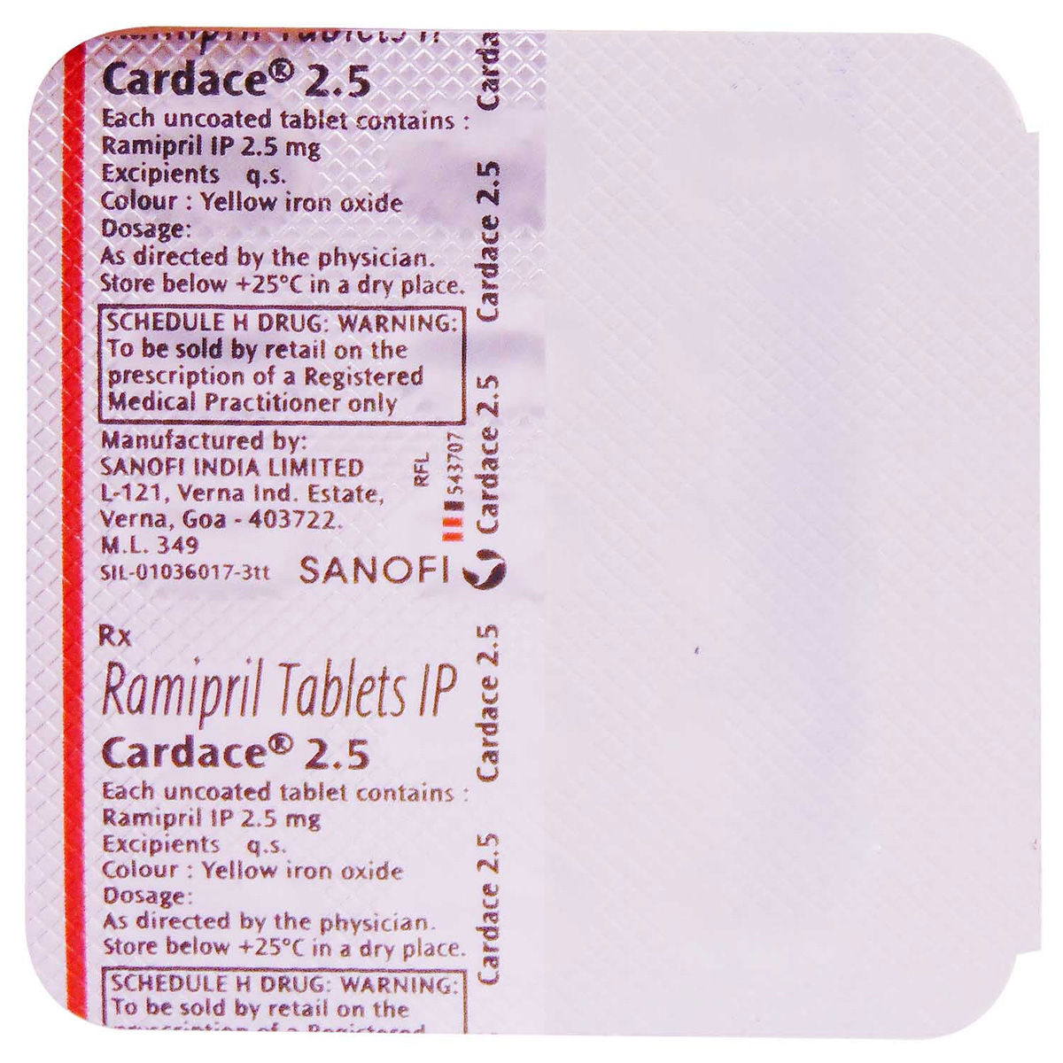 Cardace 2.5 Tablet 15's Price, Uses, Side Effects, Composition - Apollo ...