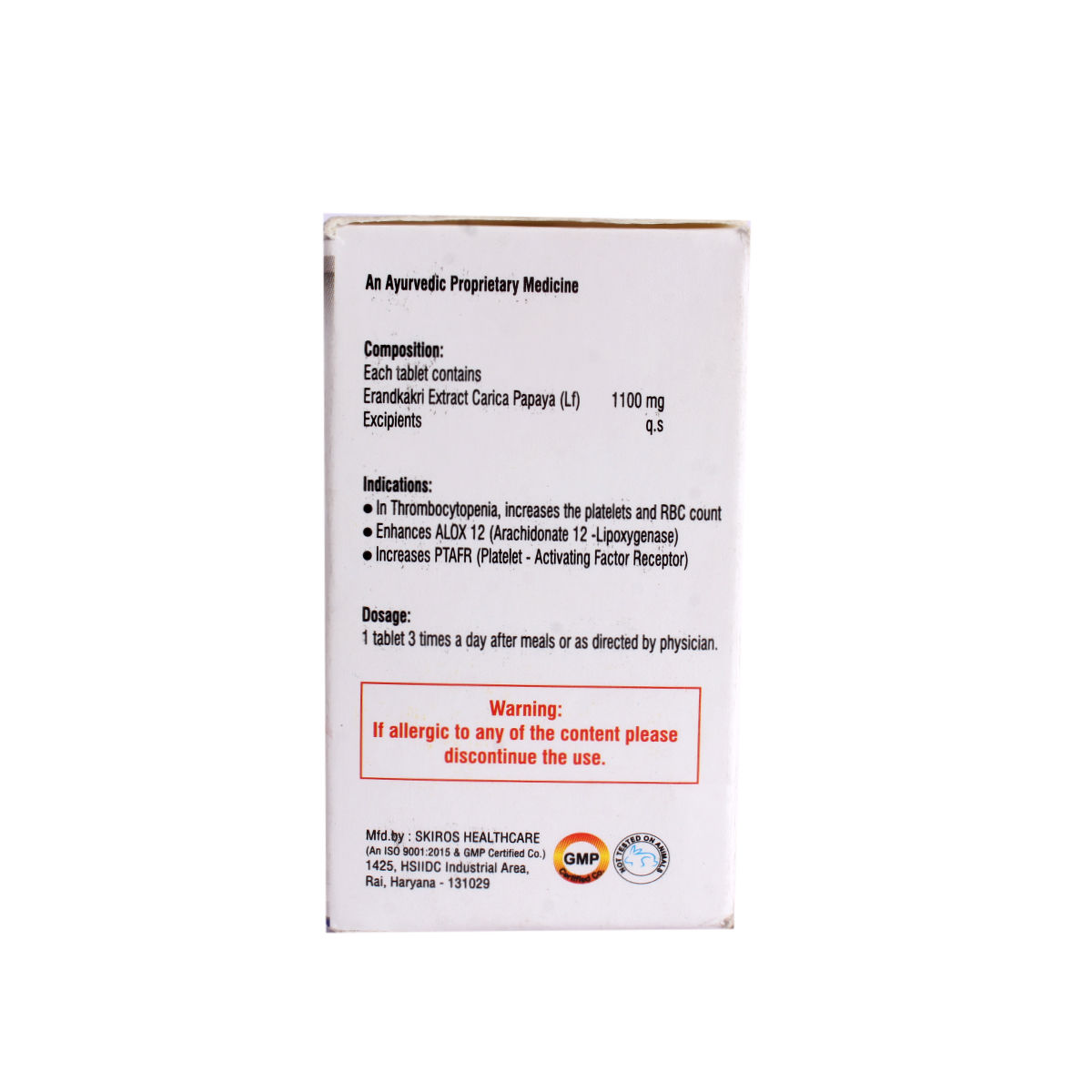 Cariplus Tab 15'S (Mascot) Price, Uses, Side Effects, Composition ...