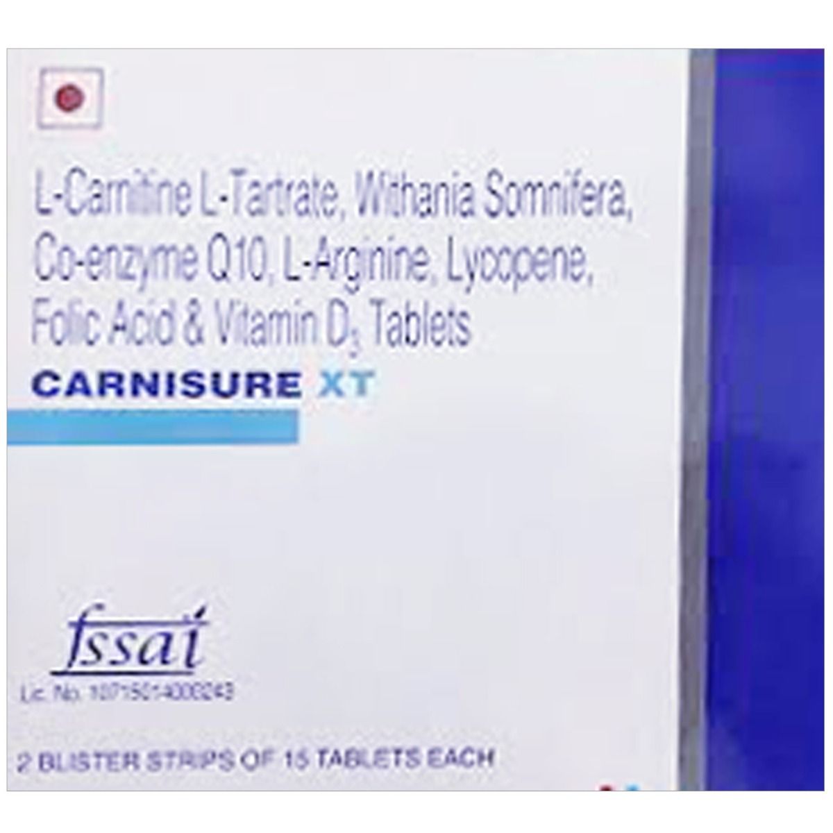 Carnisure XT Tablet 15's Price, Uses, Side Effects, Composition ...