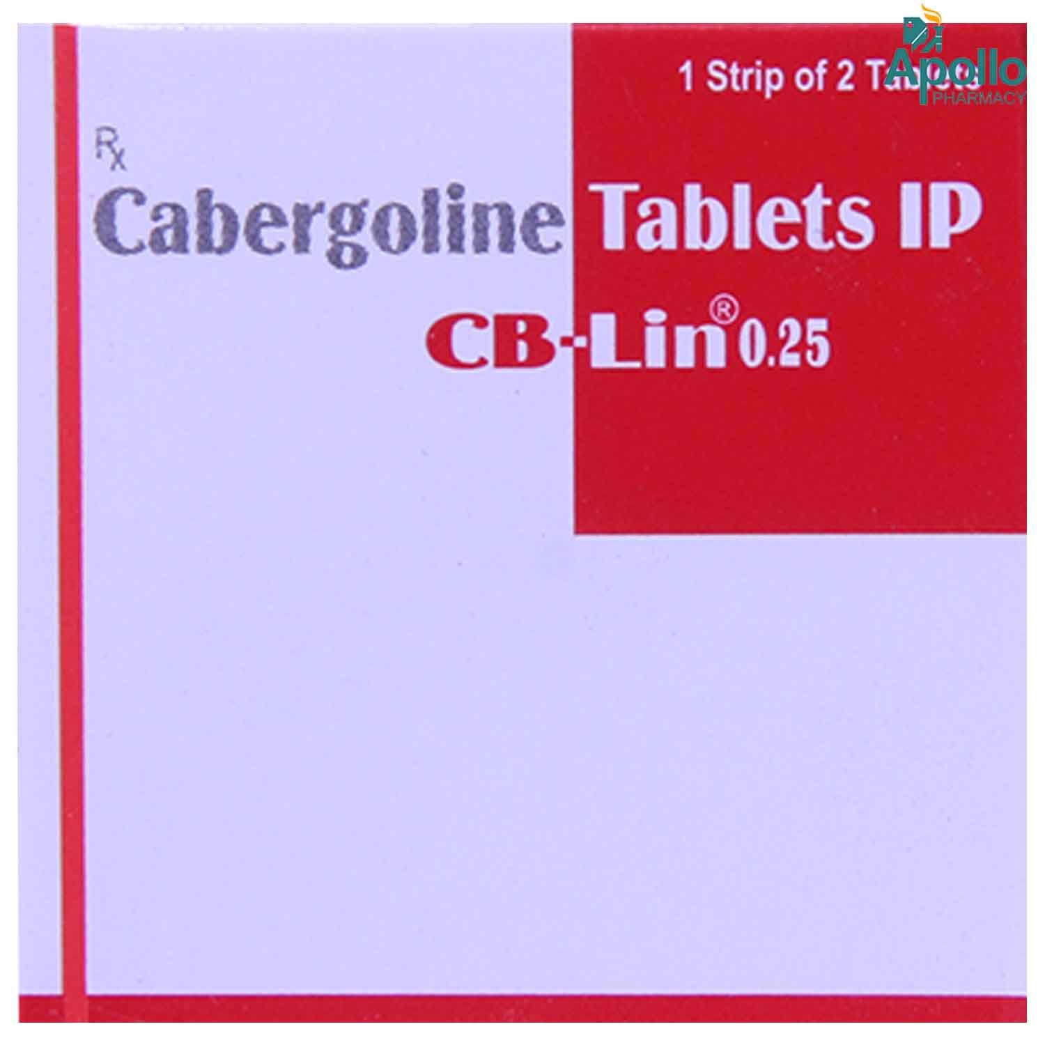CB LIN 0.25MG TABLET 2'S Price, Uses, Side Effects, Composition ...
