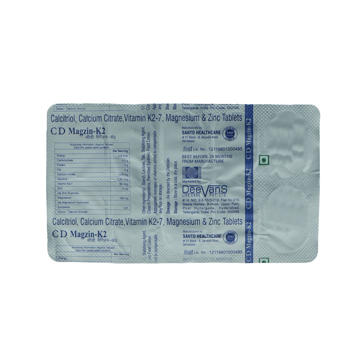 CD Magzin-K2 Tablet 10's Price, Uses, Side Effects, Composition ...