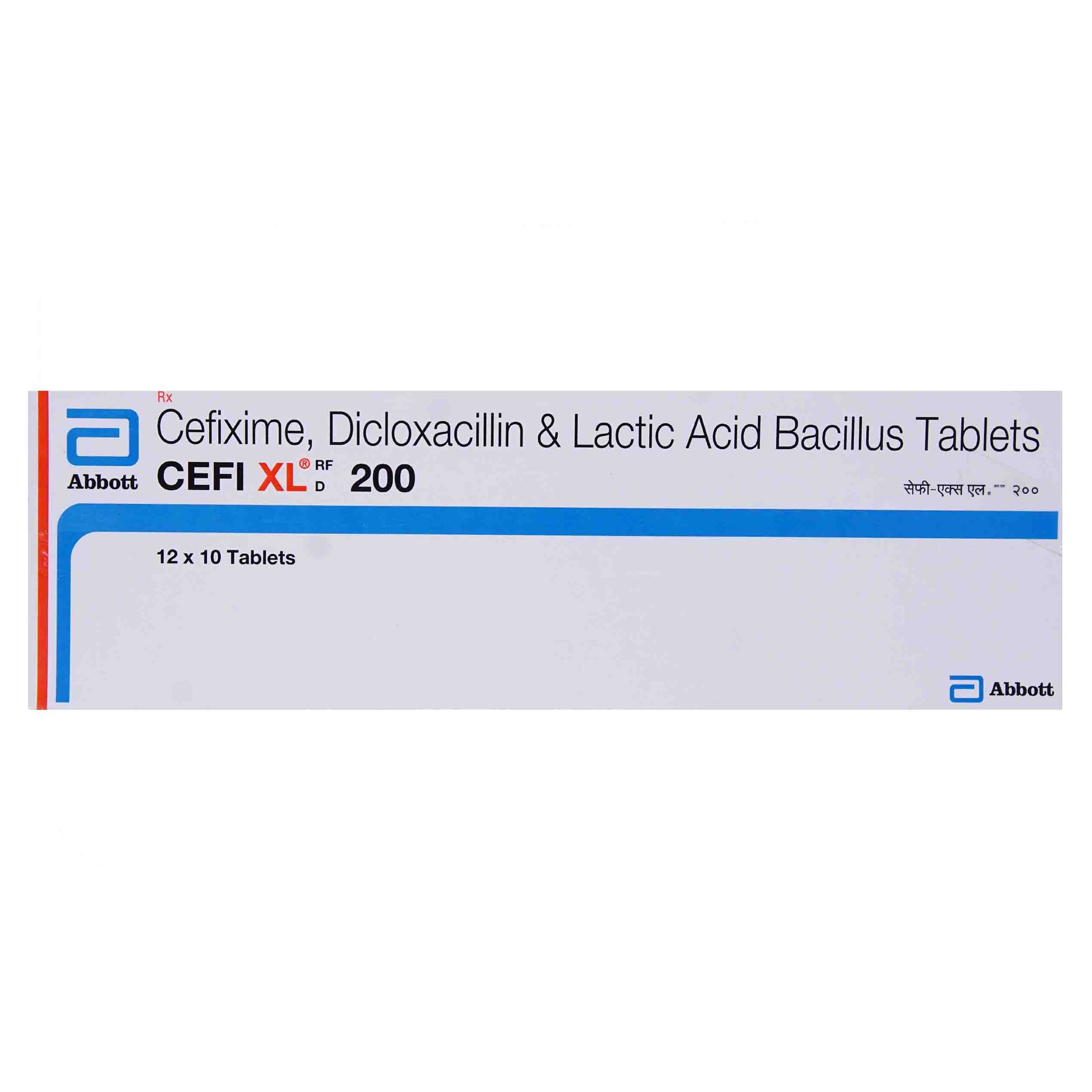 Cefi XL 200 Tablet 10's Price, Uses, Side Effects, Composition - Apollo ...