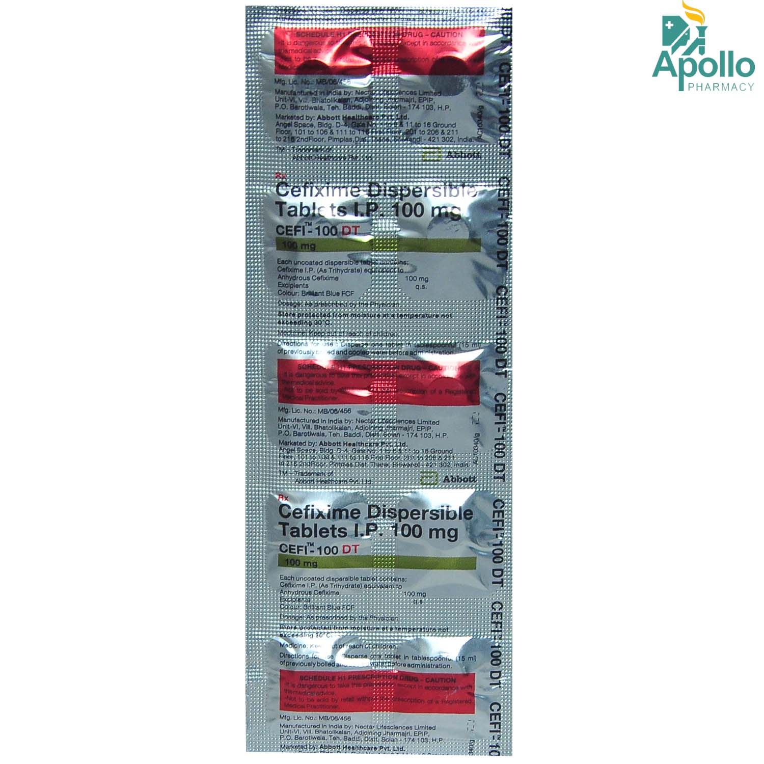 Cefi Dt 100 mg Tablet 10's Price, Uses, Side Effects, Composition ...