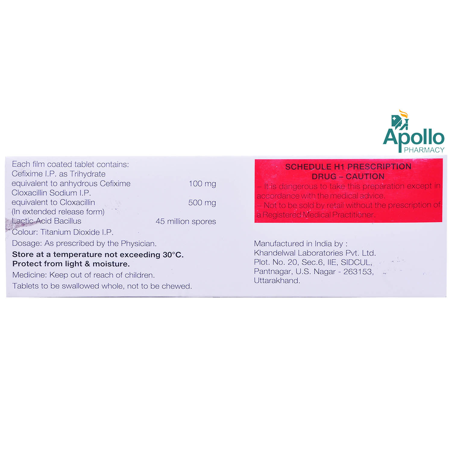 CEFI XL 100MG TABLET Price, Uses, Side Effects, Composition - Apollo ...