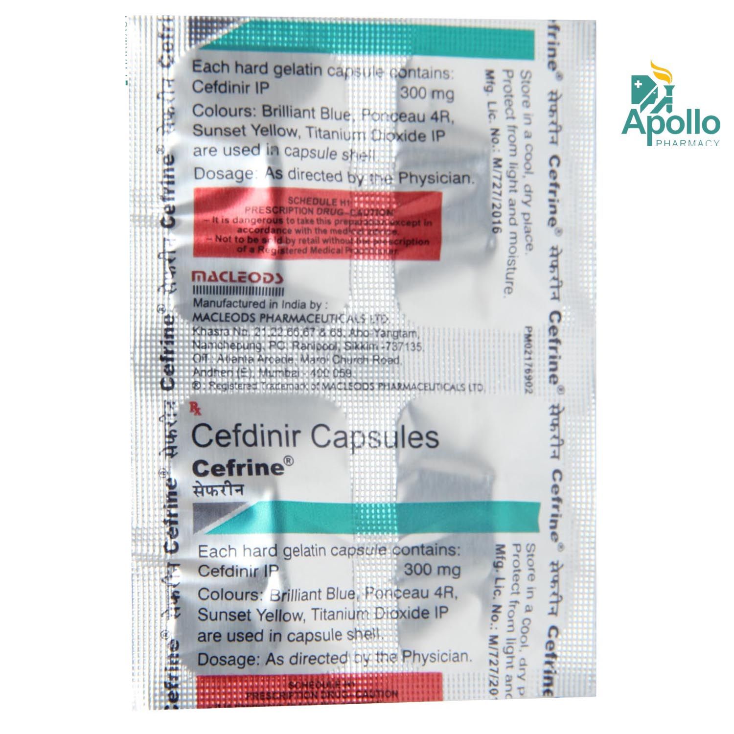 CEFRINE CAPSULE Price, Uses, Side Effects, Composition - Apollo Pharmacy