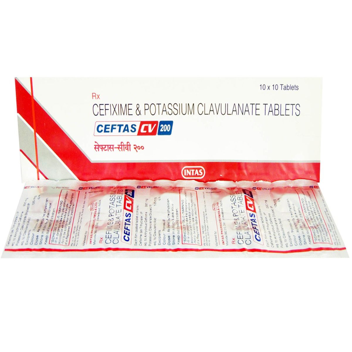 Ceftas CV 200 Tablet 10's Price, Uses, Side Effects, Composition ...