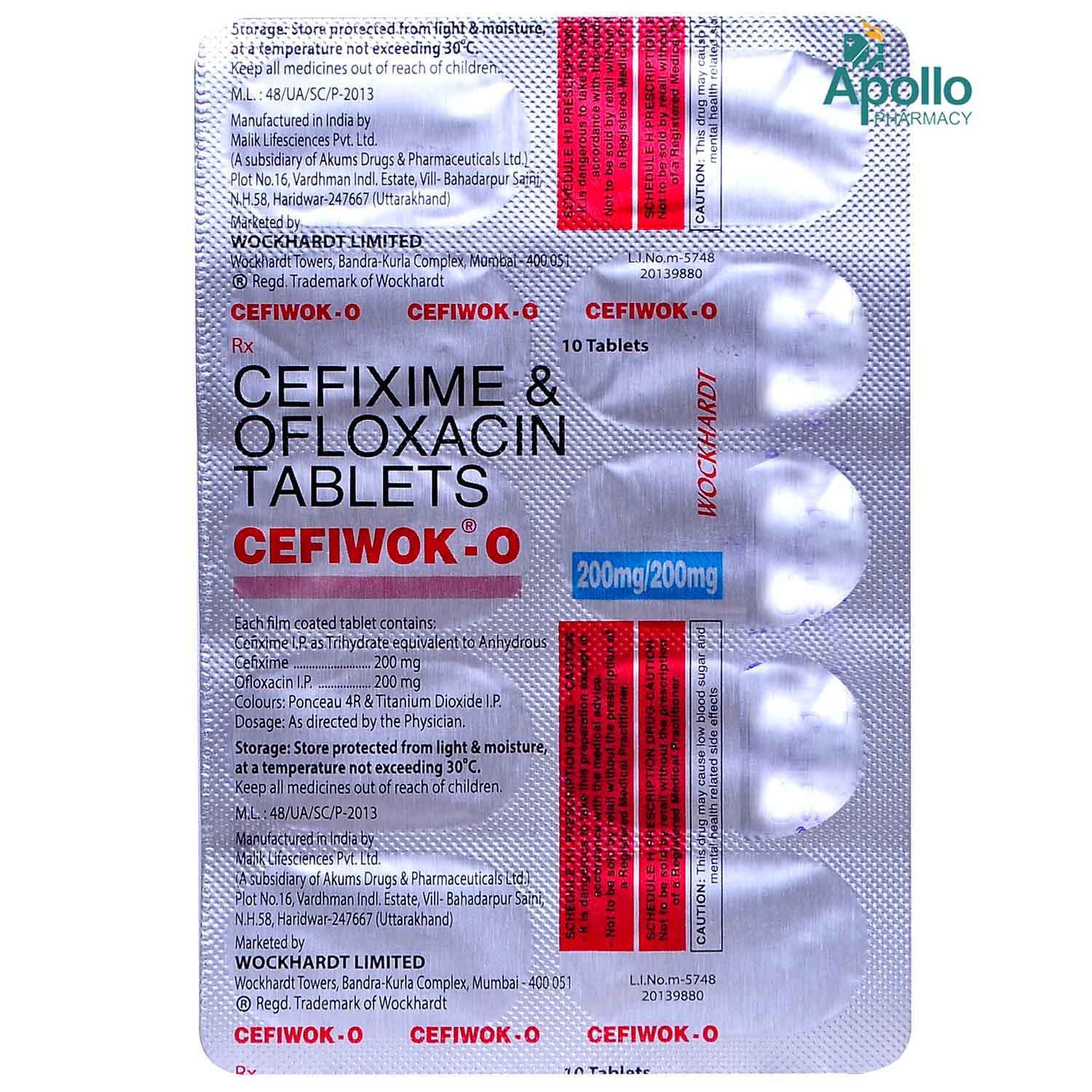 CEFIWOK O TABLET Price, Uses, Side Effects, Composition - Apollo Pharmacy