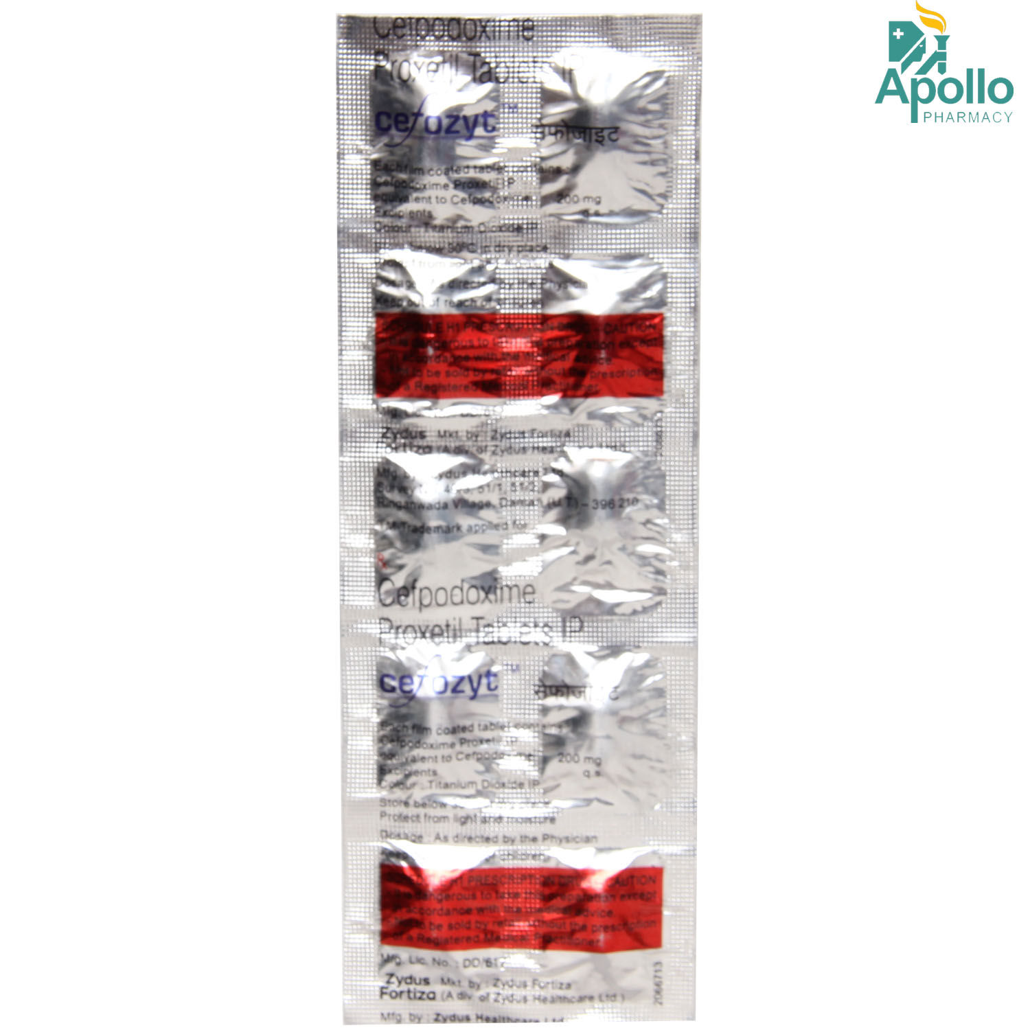 Cefozyt Tablet 10's Price, Uses, Side Effects, Composition - Apollo ...