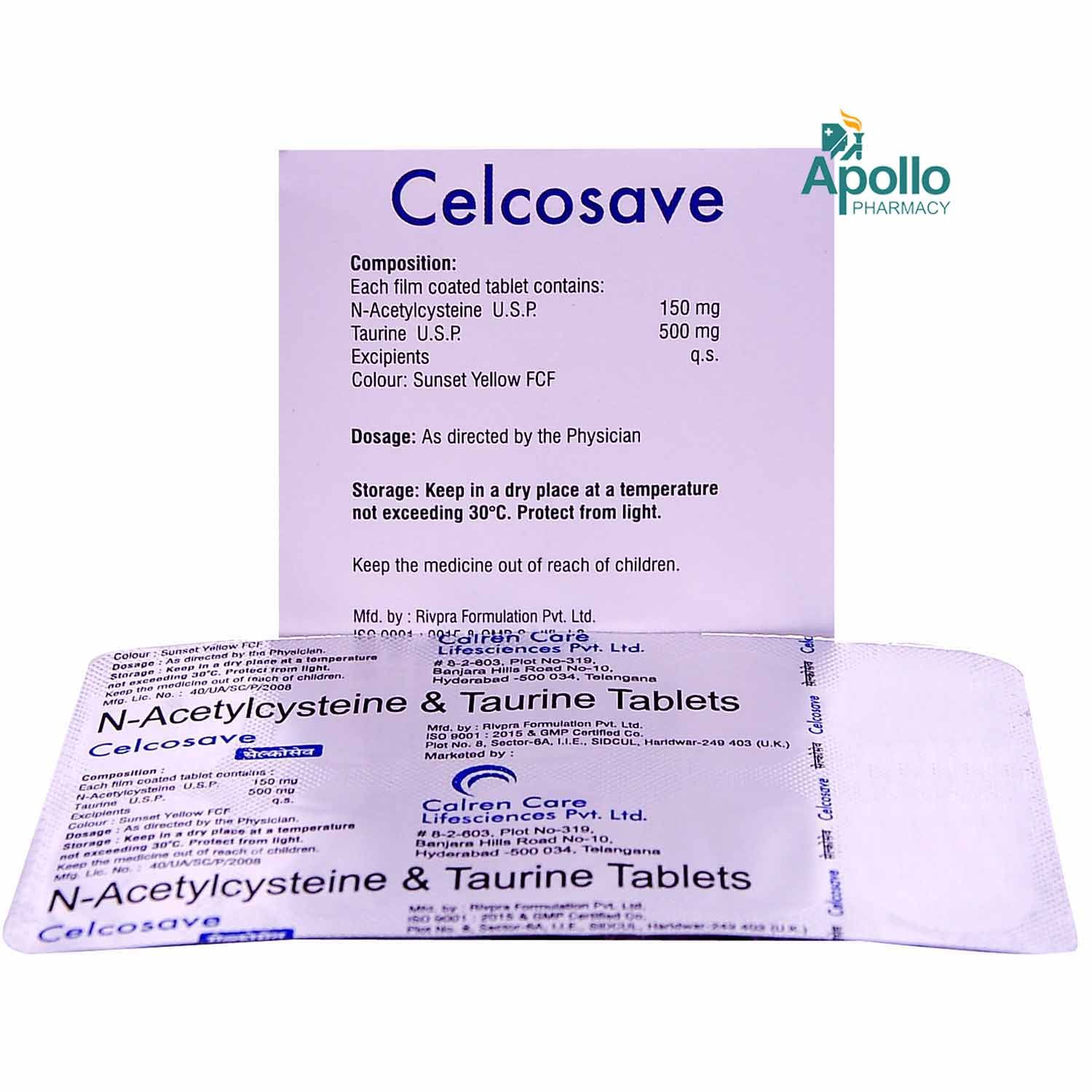 Celcosave Tablet 10's Price, Uses, Side Effects, Composition - Apollo ...