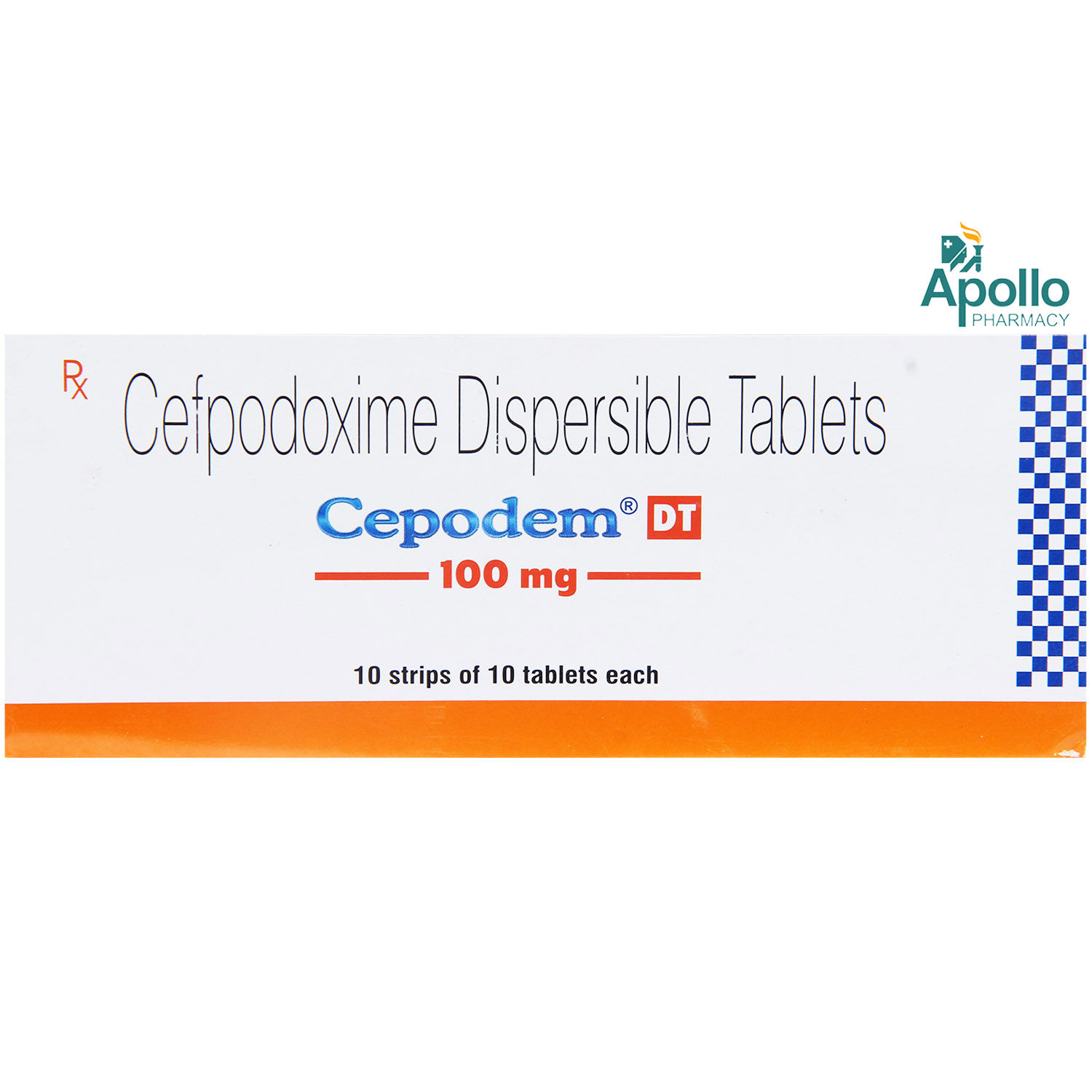 Cepodem DT 100 mg Tablet 10's Price, Uses, Side Effects, Composition ...