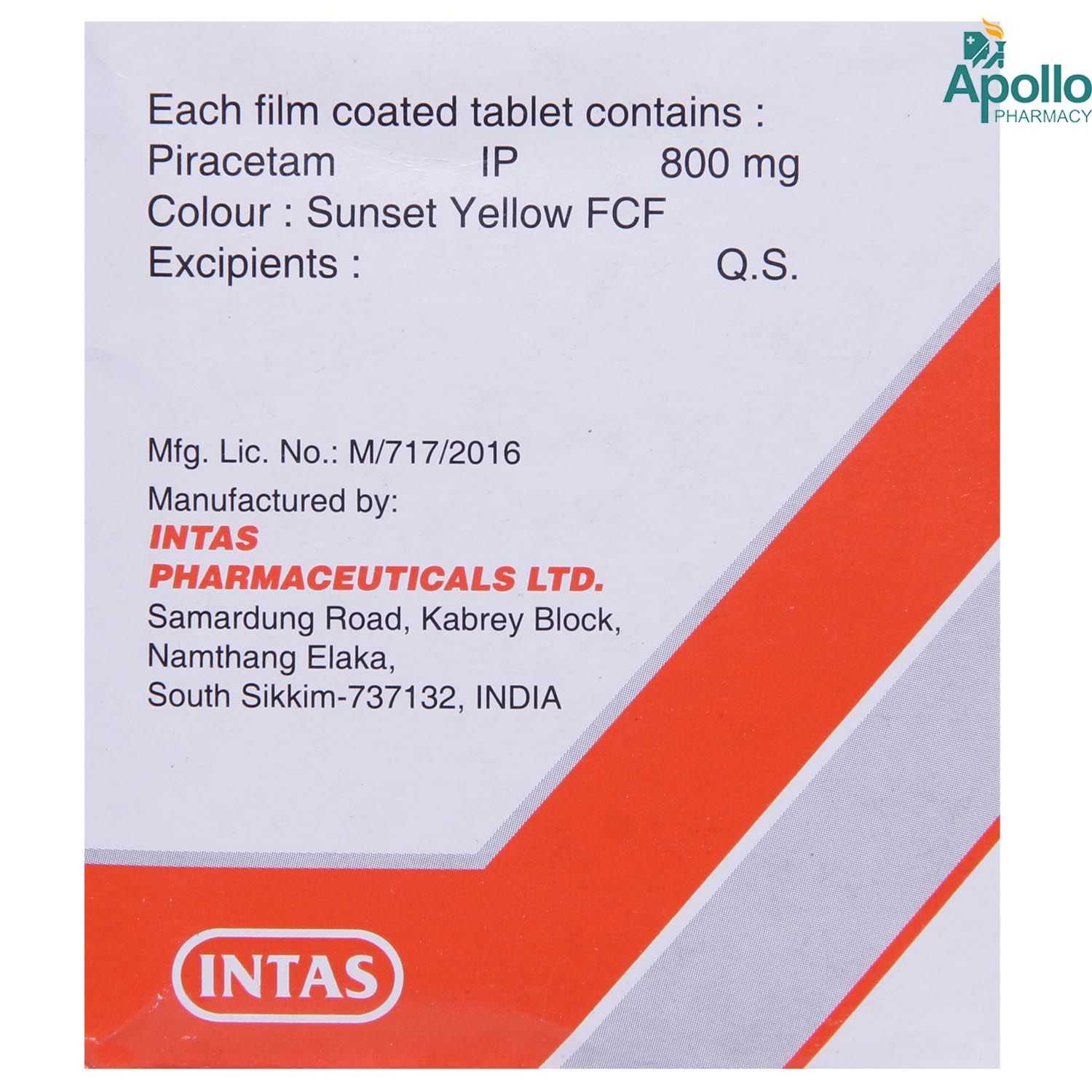 Cerecetam 800 Tablet 10's Price, Uses, Side Effects, Composition ...