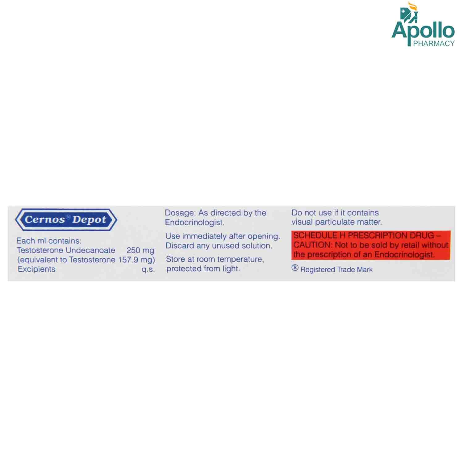 Cernos Depot Injection 4 ml Price, Uses, Side Effects, Composition ...