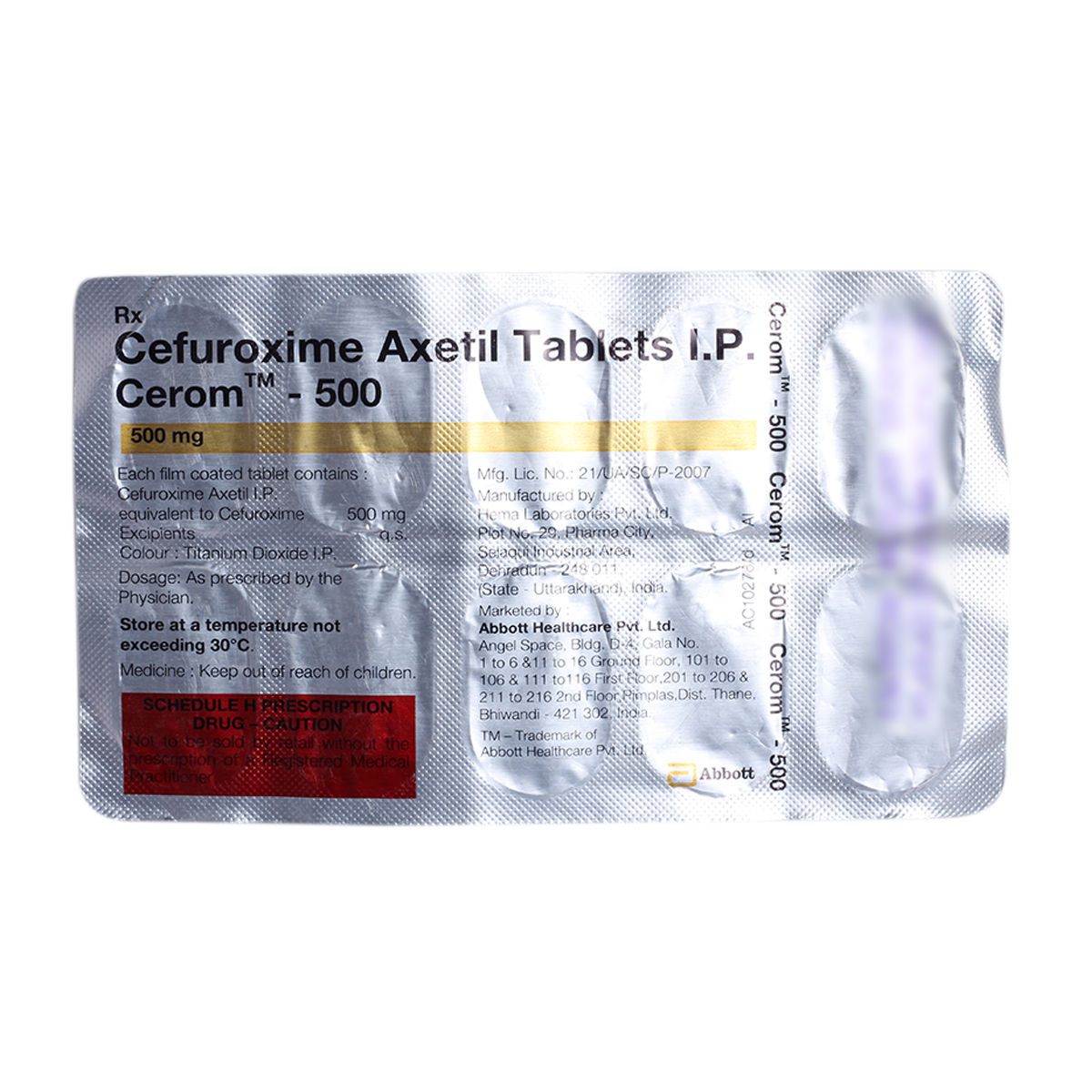 Cerom 500mg Tablet 10's Price, Uses, Side Effects, Composition - Apollo ...