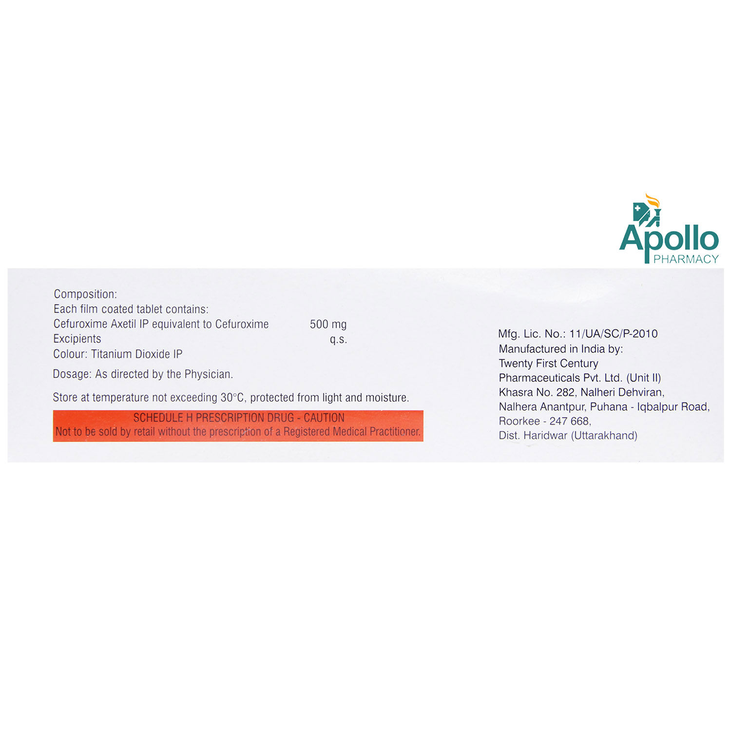 CEROXIM 500MG TABLET Price, Uses, Side Effects, Composition - Apollo ...