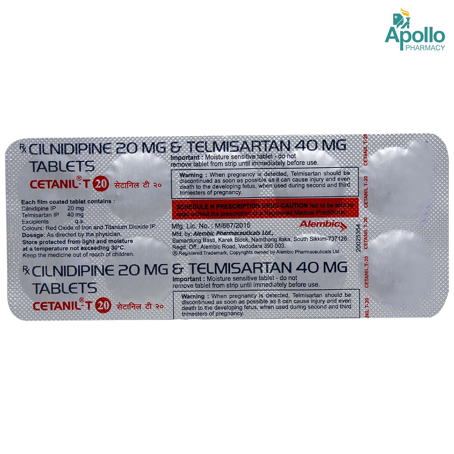 CETANIL T 20 TABLET 10'S Price, Uses, Side Effects, Composition ...