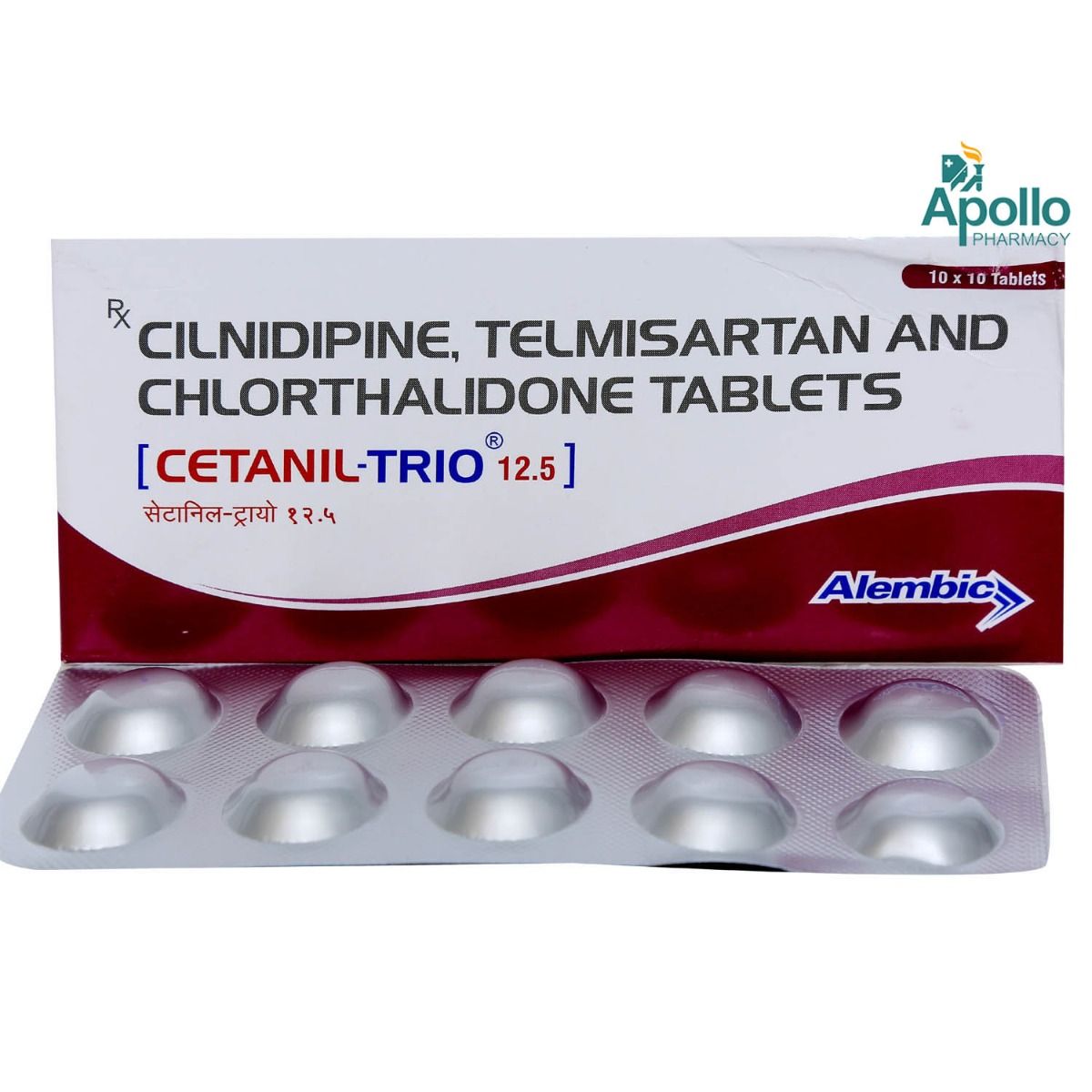 Cetanil Trio 12.5 Tablet 10's Price, Uses, Side Effects, Composition ...