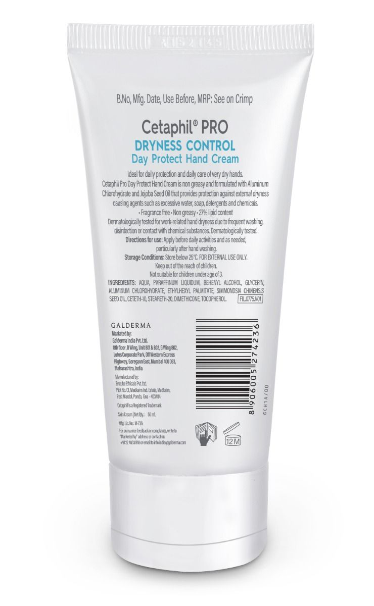 Cetaphil Pro Day Protect Hand Cream, 50 ml Price, Uses, Side Effects ...