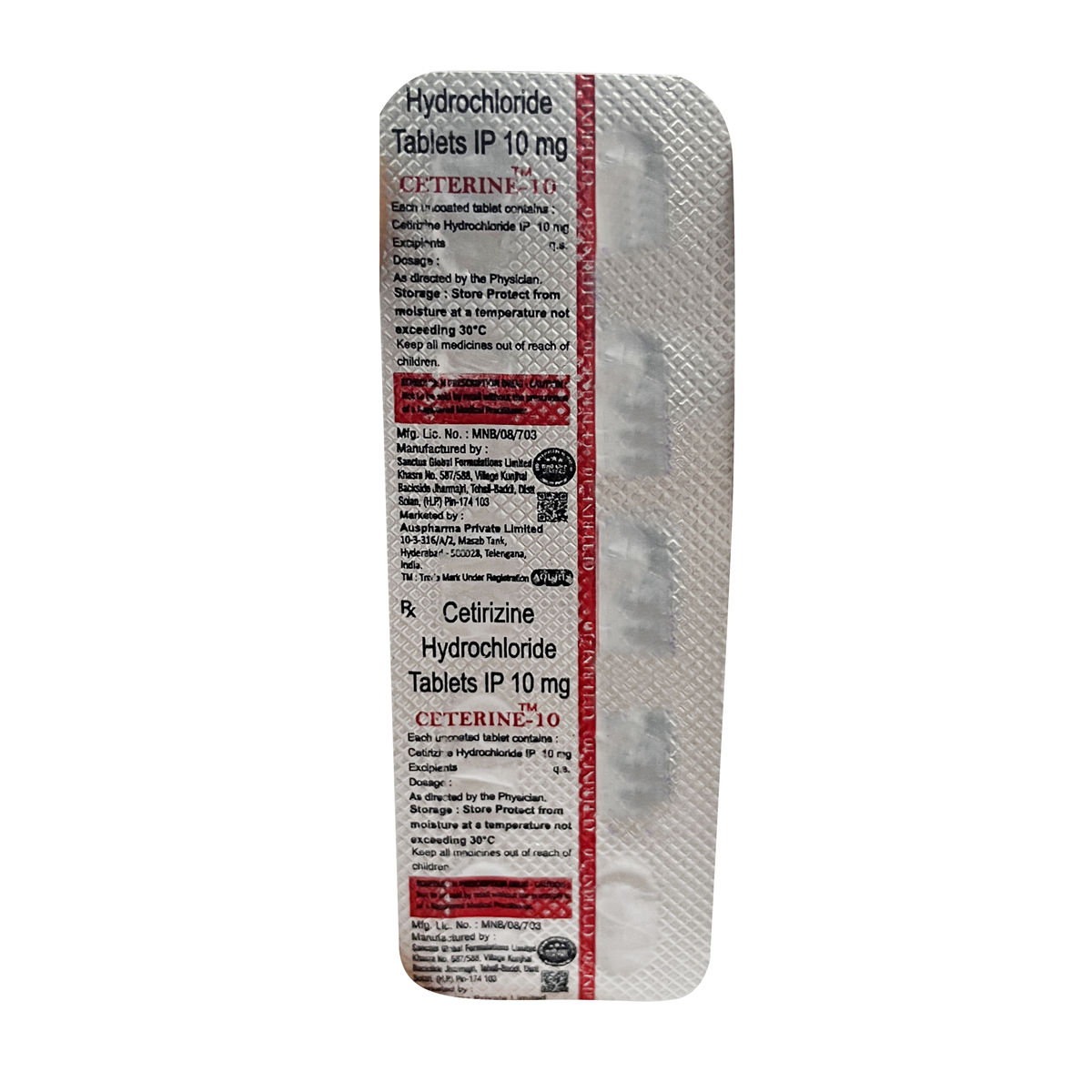 Ceterine-10 Tablet 10's Price, Uses, Side Effects, Composition - Apollo ...