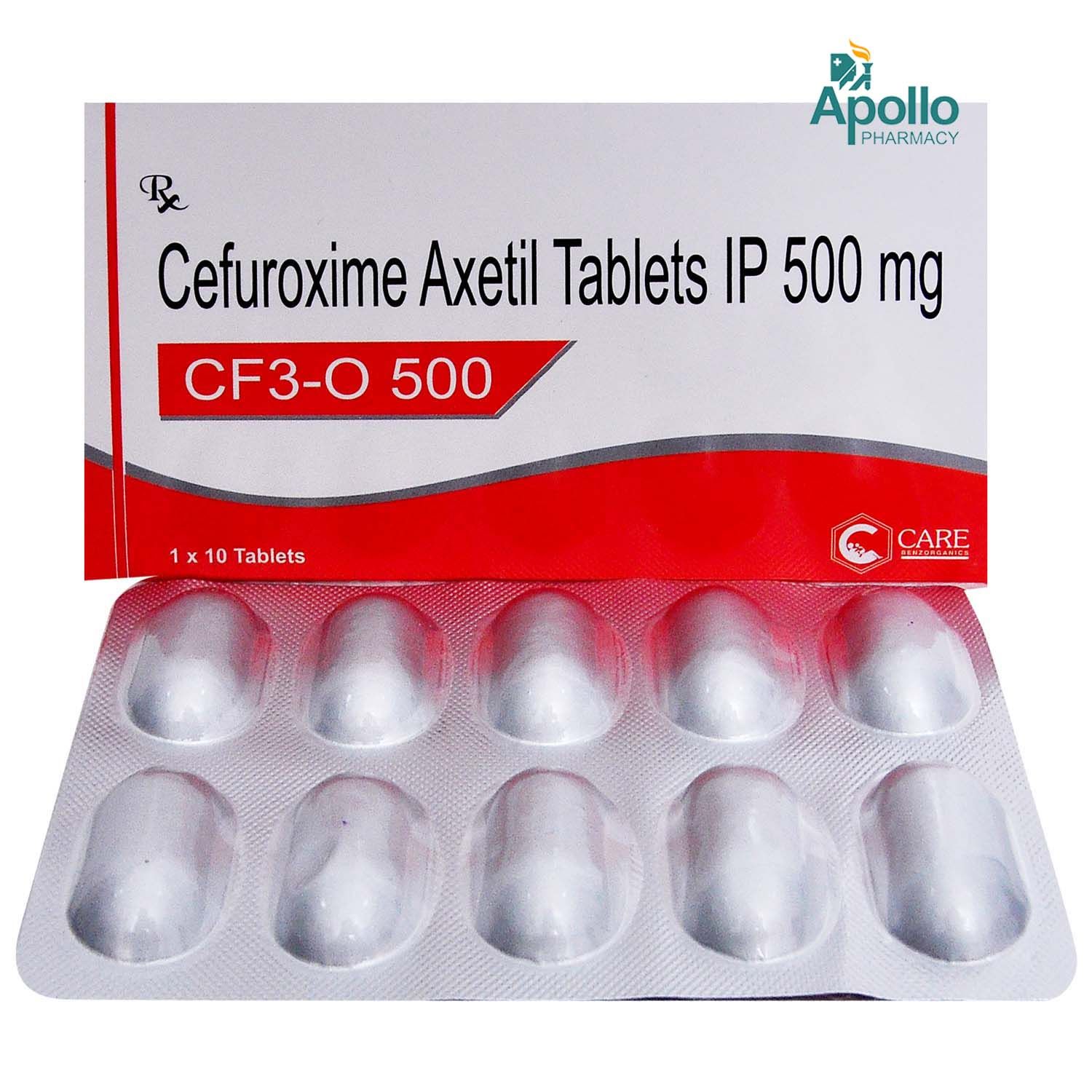 CF3-O 500 Tablet 10's Price, Uses, Side Effects, Composition - Apollo ...