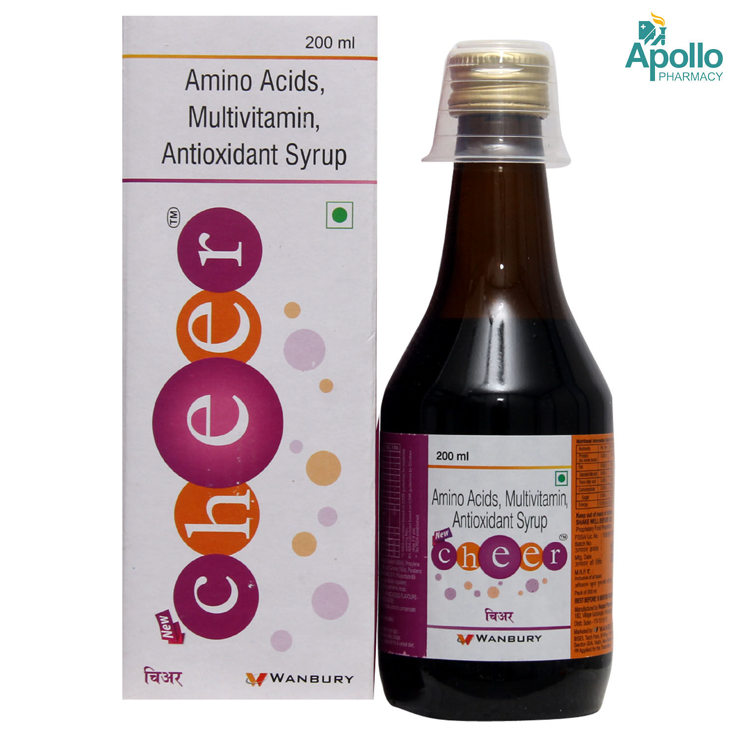 Cheer Syrup 200 ml Price, Uses, Side Effects, Composition - Apollo Pharmacy
