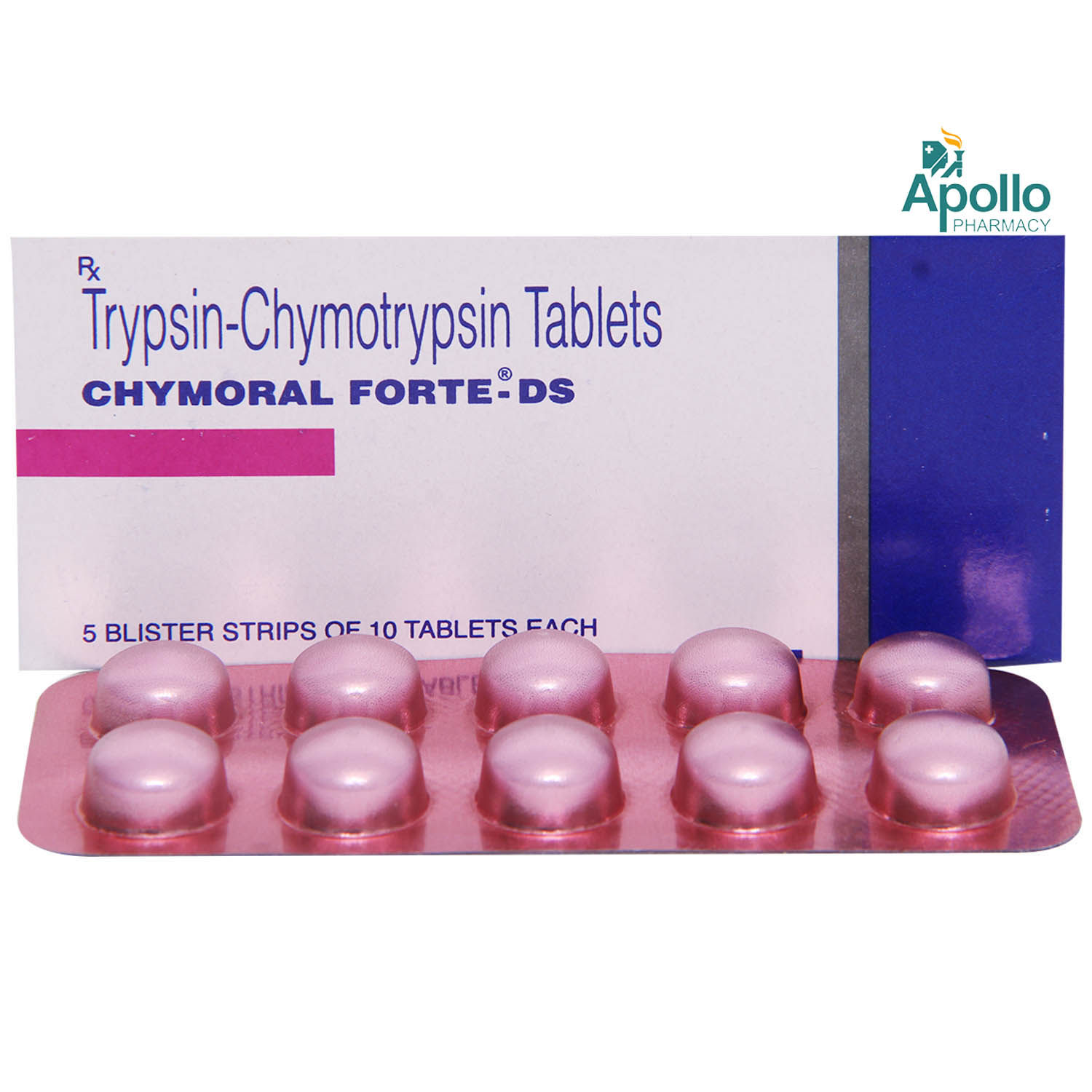 Chymoral Forte DS Tablet 10's Price, Uses, Side Effects, Composition ...
