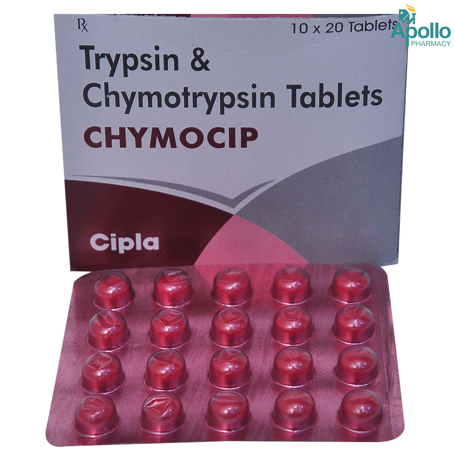 Chymocip Tablet Price, Uses, Side Effects, Composition - Apollo Pharmacy