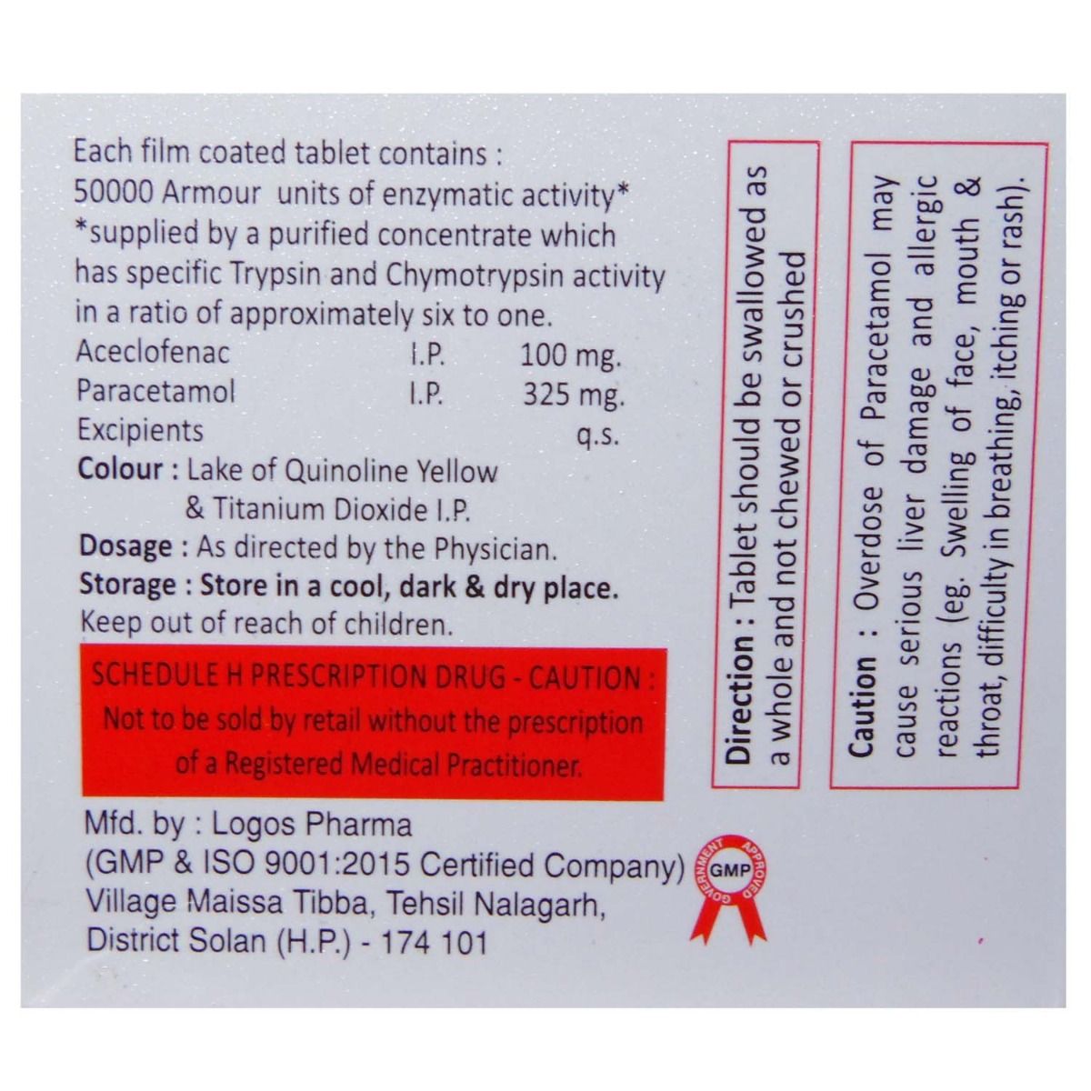 CHYMOTIP PLUS TABLET 10'S Price, Uses, Side Effects, Composition ...