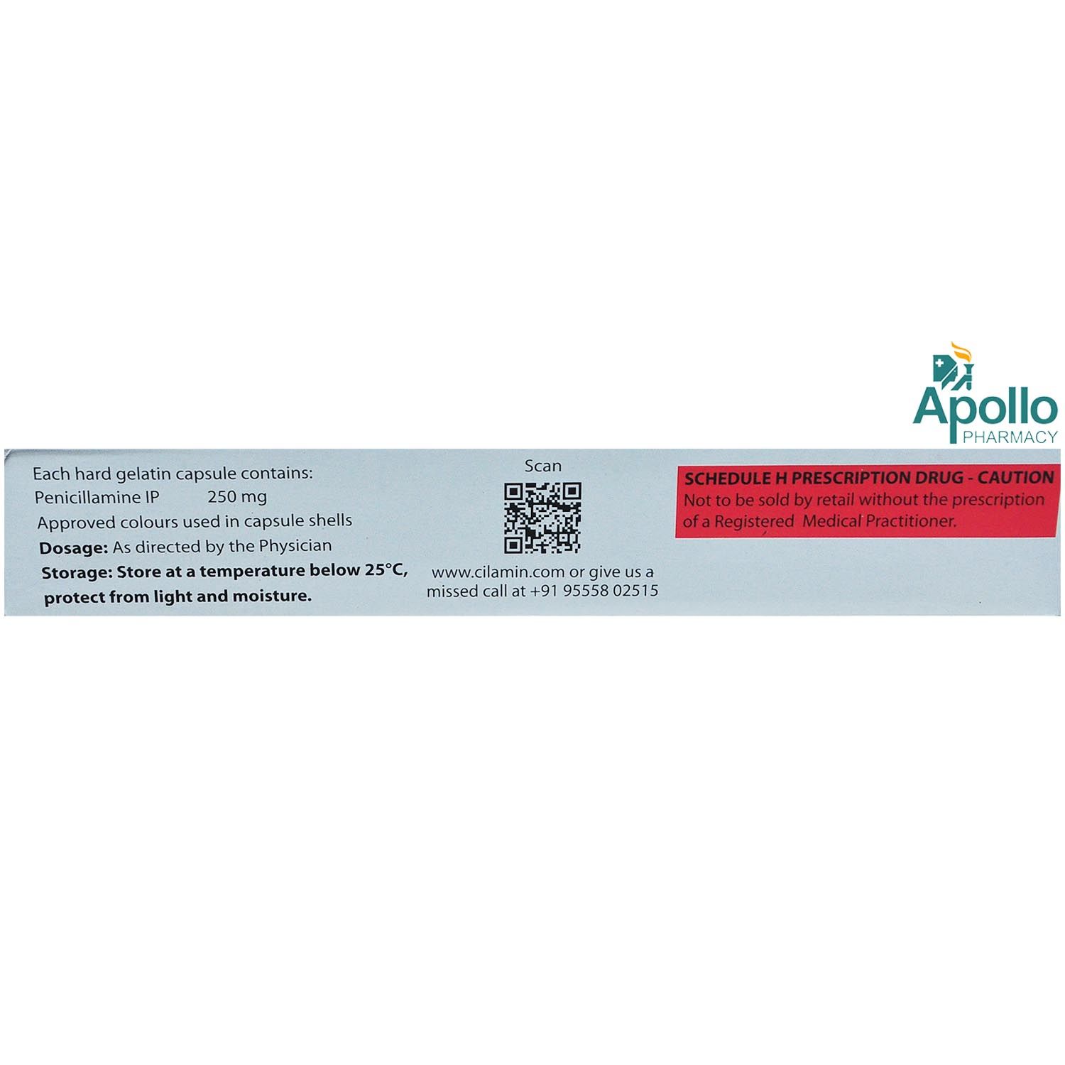 Cilamin-250 Capsule 10's Price, Uses, Side Effects, Composition ...