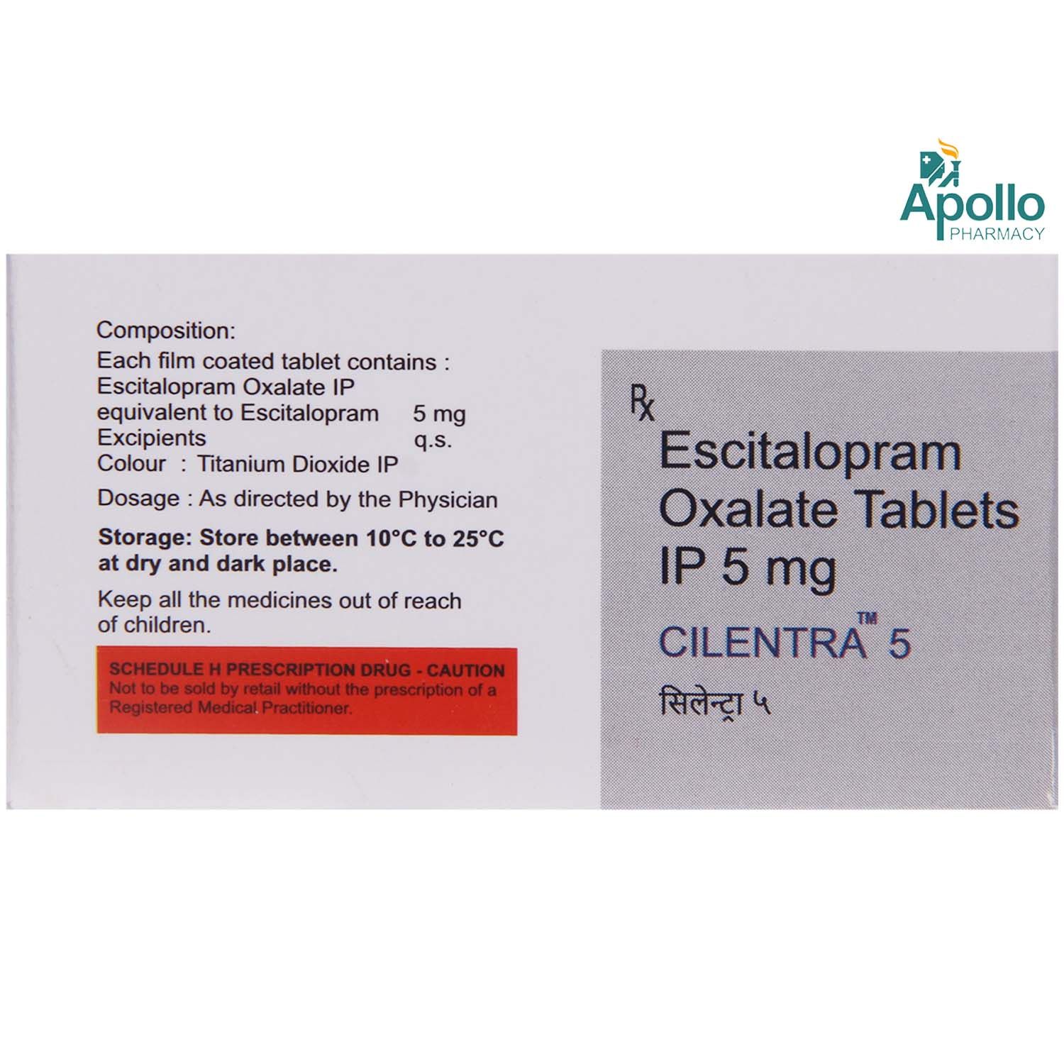 CILENTRA 5MG TABLET Price, Uses, Side Effects, Composition - Apollo ...