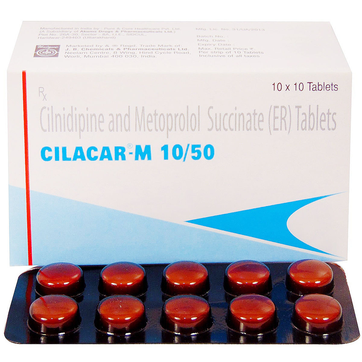 Cilacar-M 10/50 Tablet 10's Price, Uses, Side Effects, Composition ...