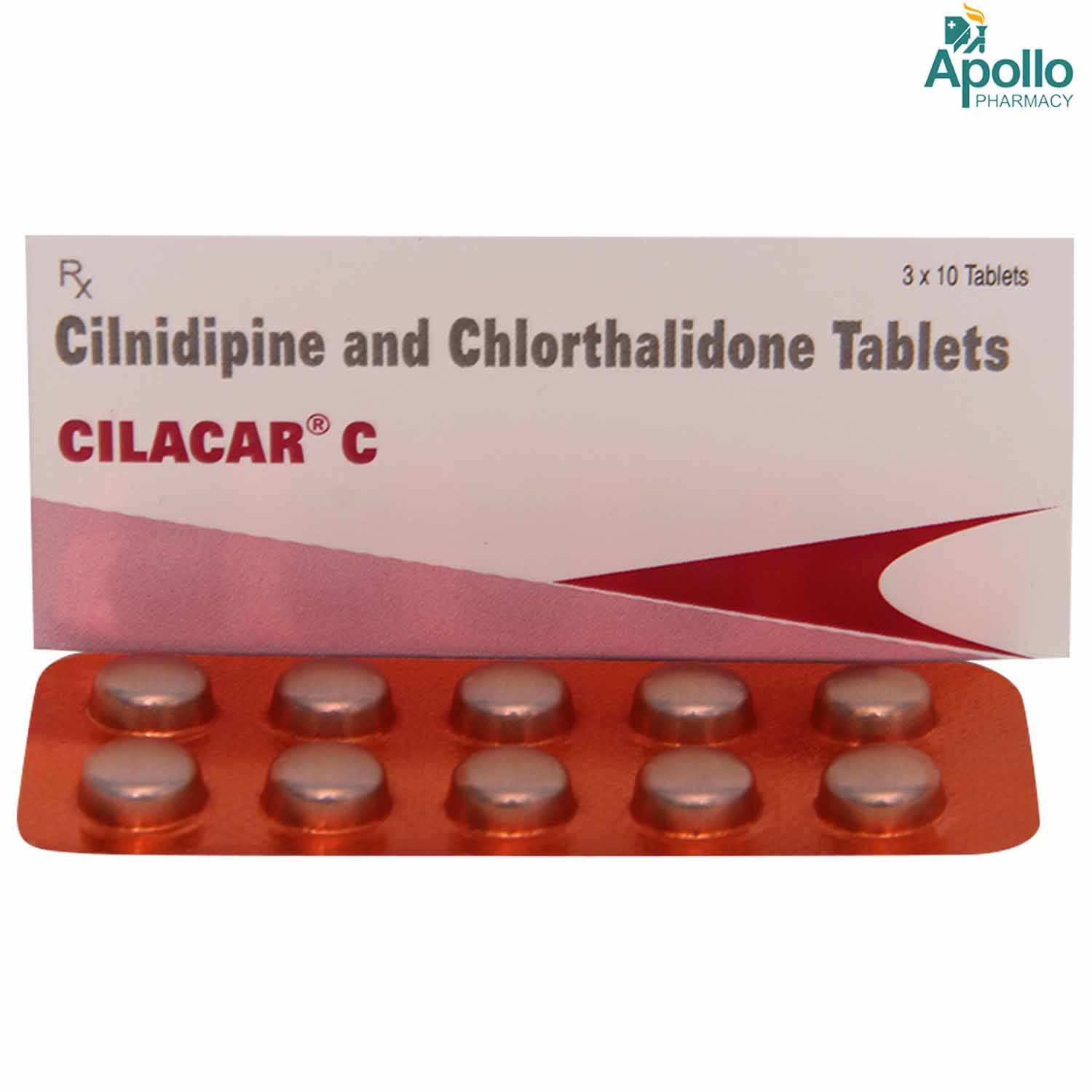 Cilacar C Tablet 10's Price, Uses, Side Effects, Composition - Apollo Pharmacy
