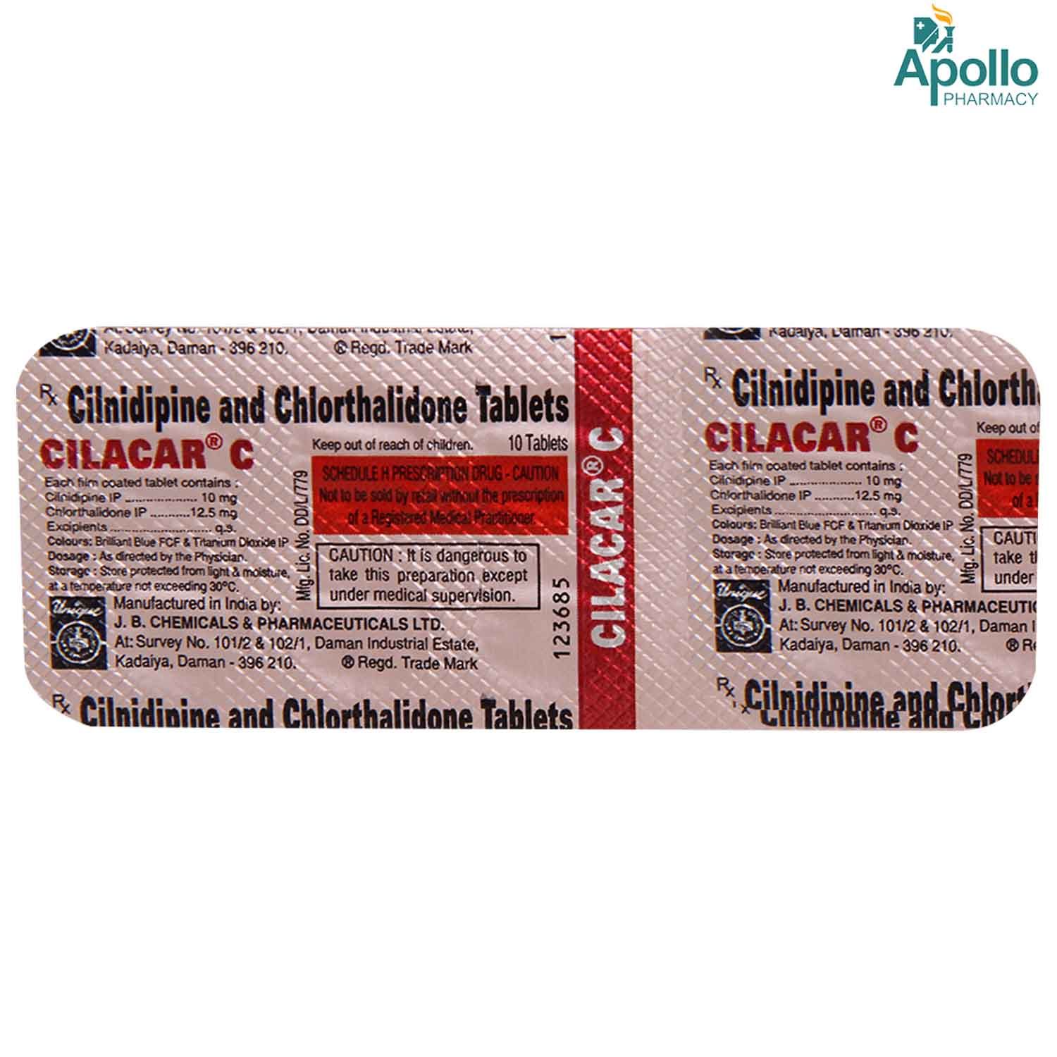 CILACAR C TABLET Price, Uses, Side Effects, Composition - Apollo Pharmacy