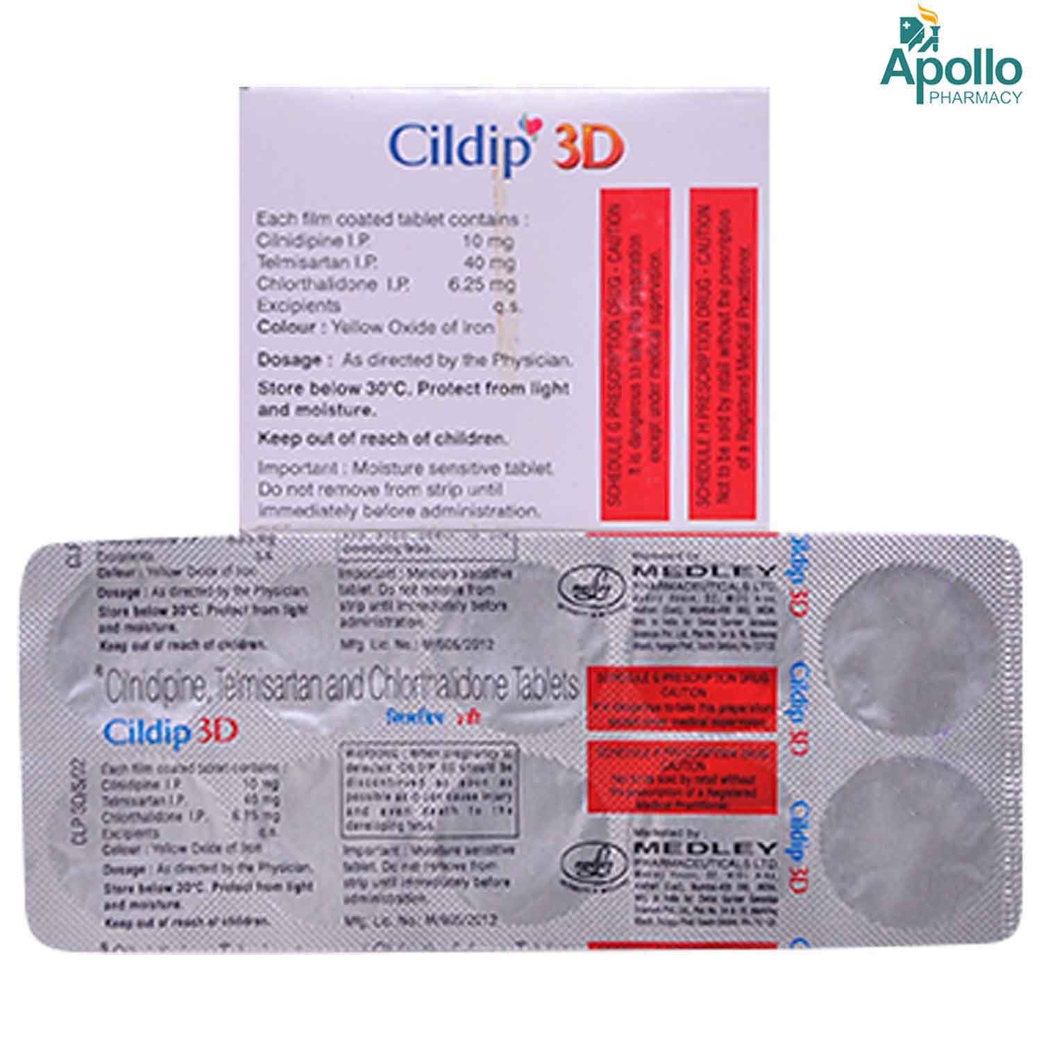 CILDIP 3D TABLET Price, Uses, Side Effects, Composition - Apollo Pharmacy