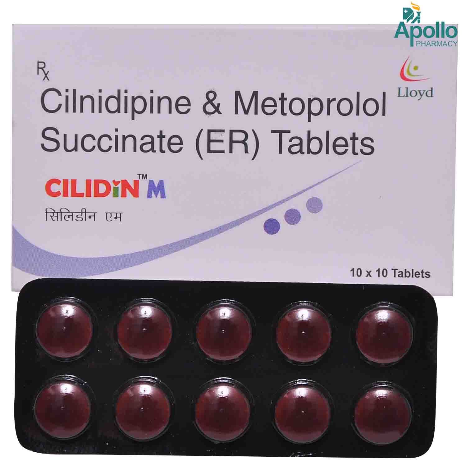 Cilidin M Tablet 10's Price, Uses, Side Effects, Composition - Apollo ...