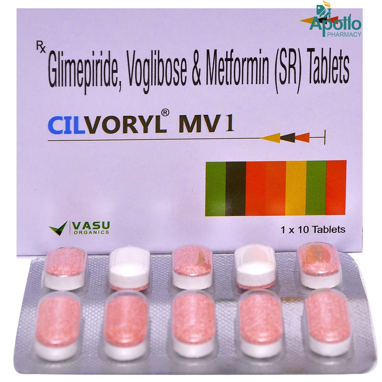 CILVORYL MV 1MG TABLET 10'S Price, Uses, Side Effects, Composition ...