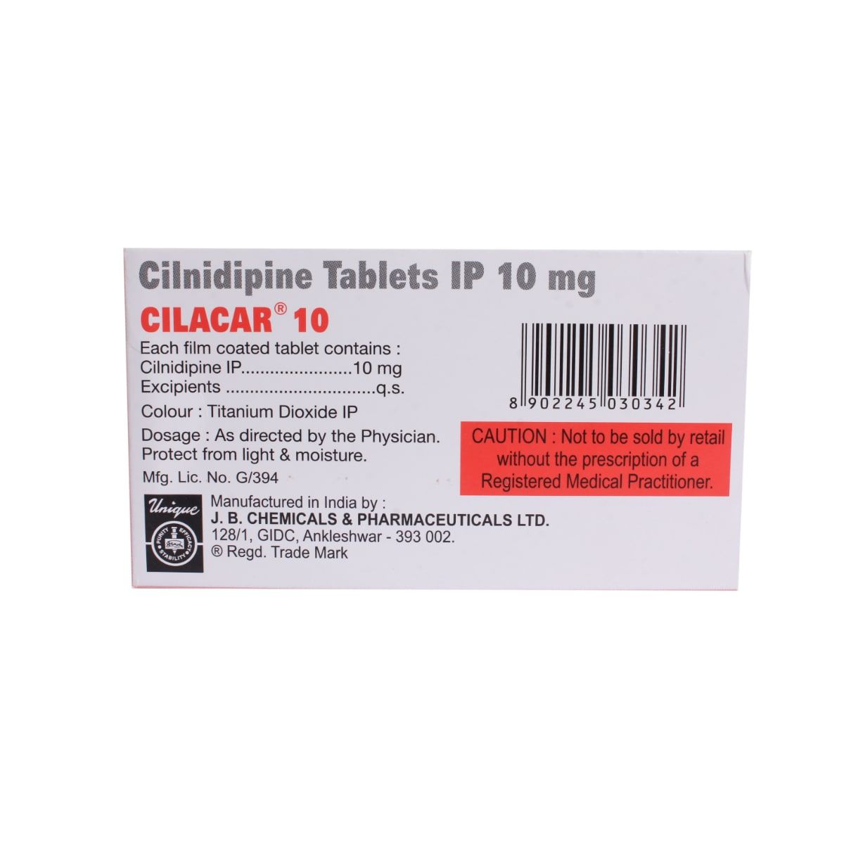 Cilacar 10 Tablet 15's Price, Uses, Side Effects, Composition - Apollo ...