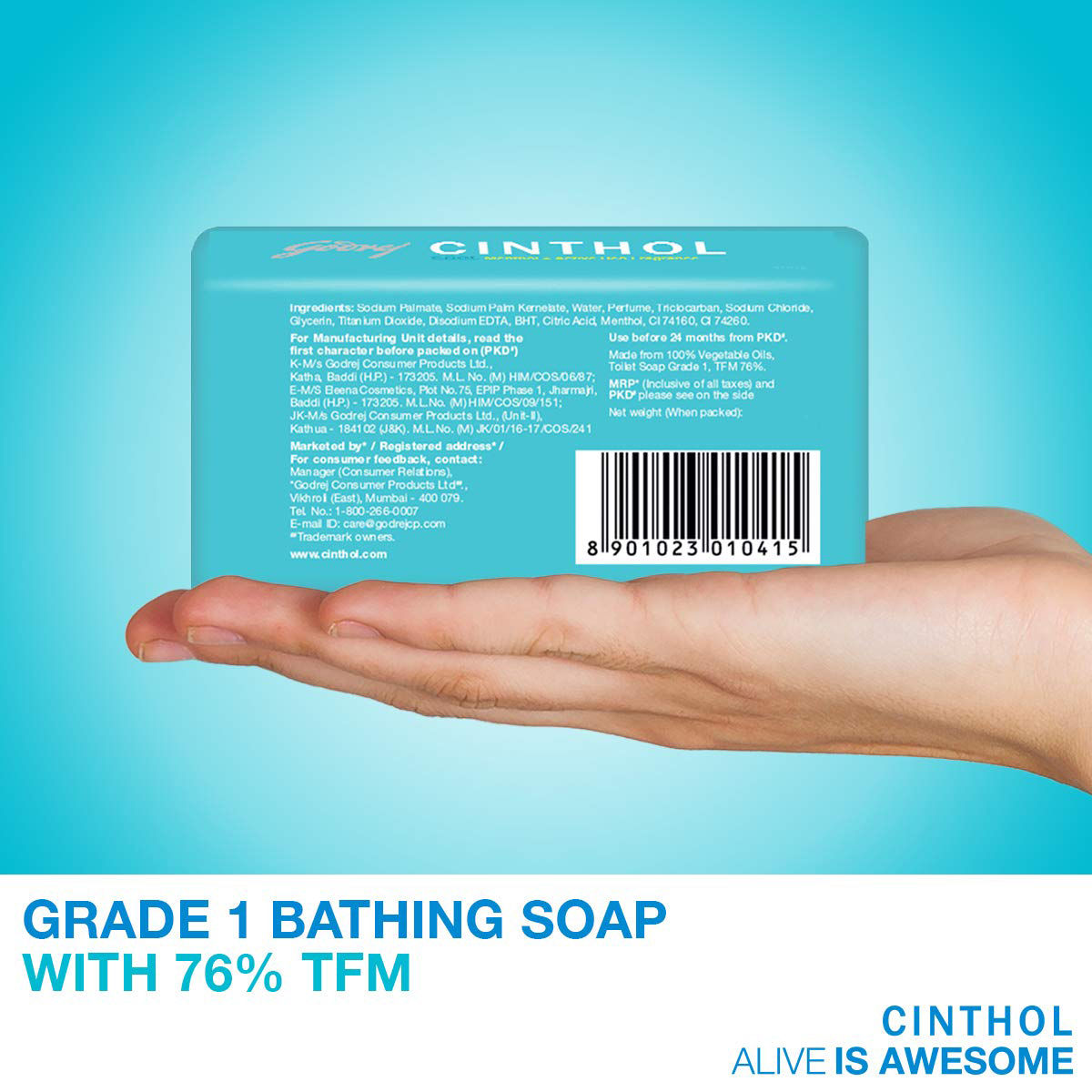 Cinthol Cool Soap, 100 gm Price, Uses, Side Effects, Composition ...