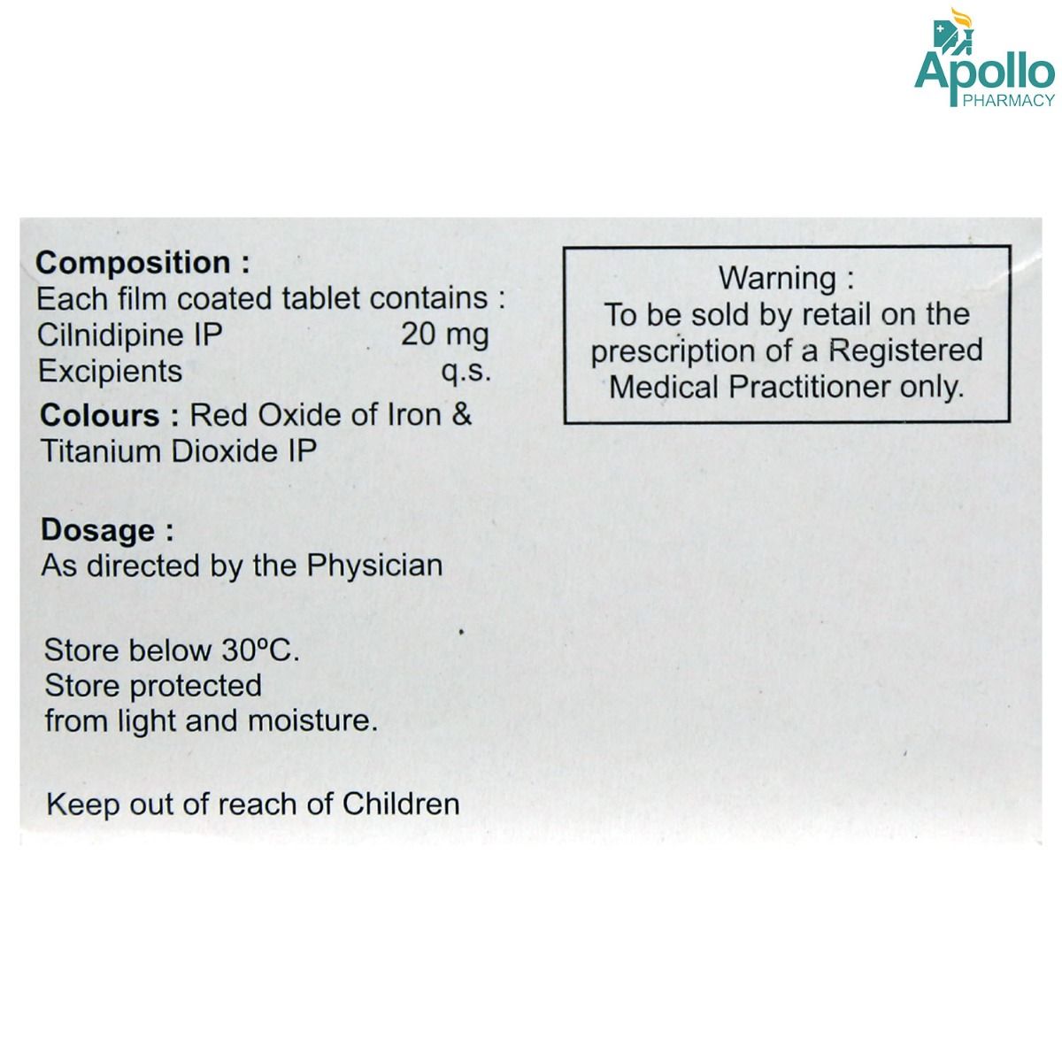 Cinod-20 Tablet 20's Price, Uses, Side Effects, Composition - Apollo ...