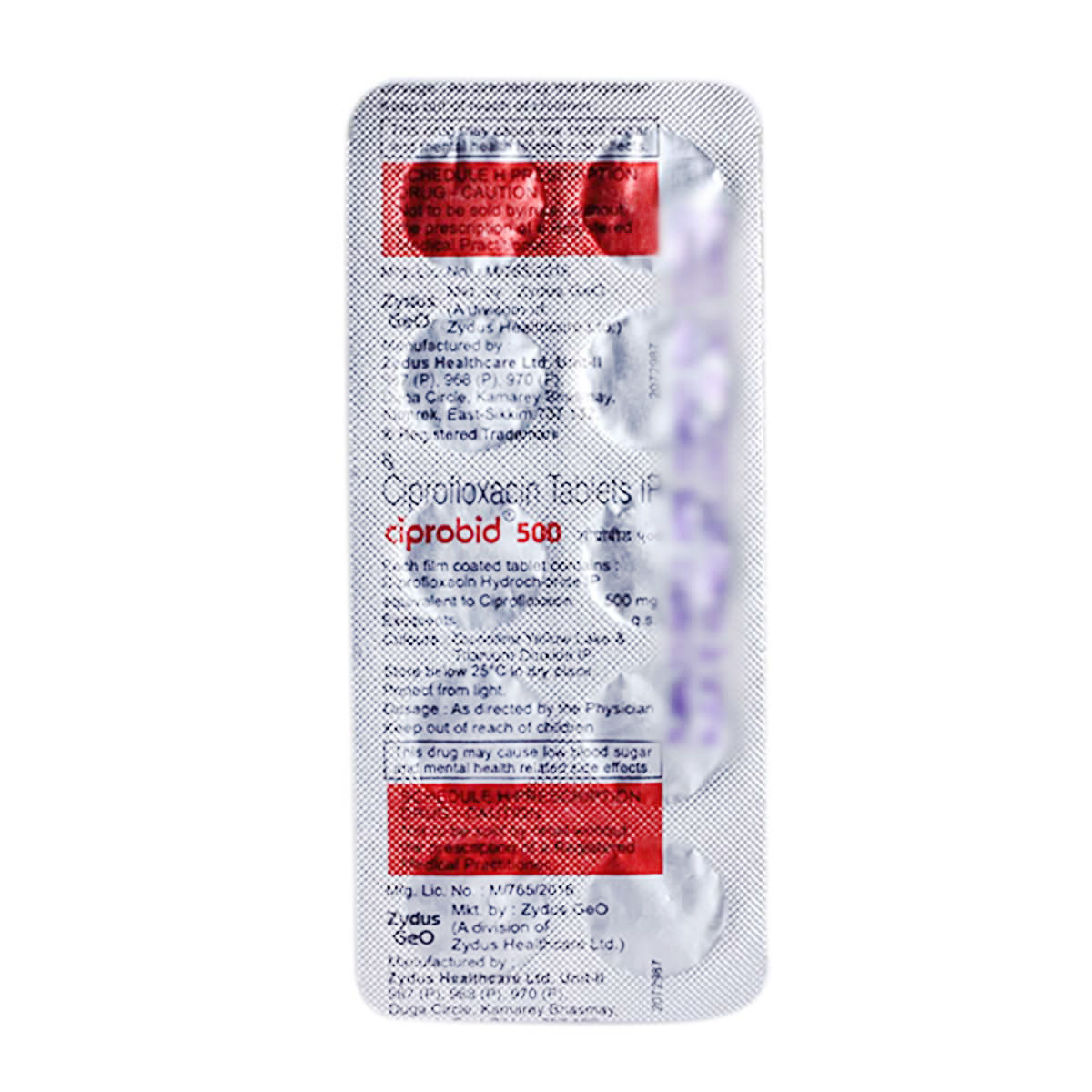 Ciprobid 500 Tablet 10's Price, Uses, Side Effects, Composition ...